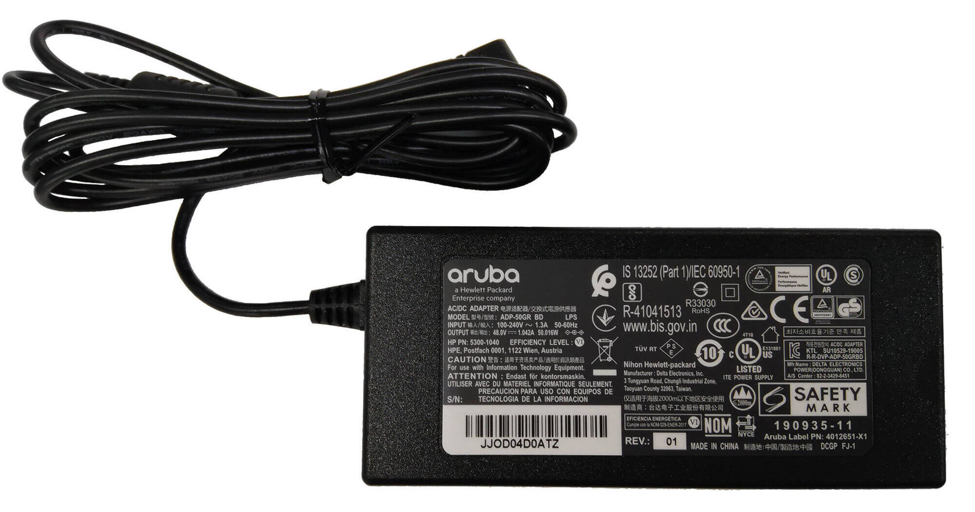 Aruba 50W / 48V Access Point Power Adapter R3K01A B&H Photo Video