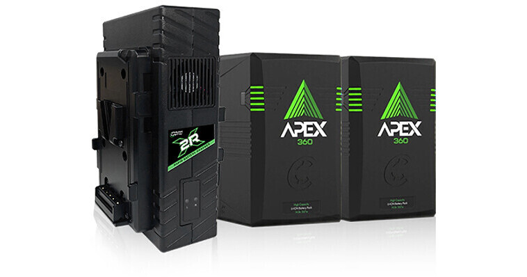 Core SWX 2 x APEX V-Mount Batteries with APEX Dual APX-360VK B&H