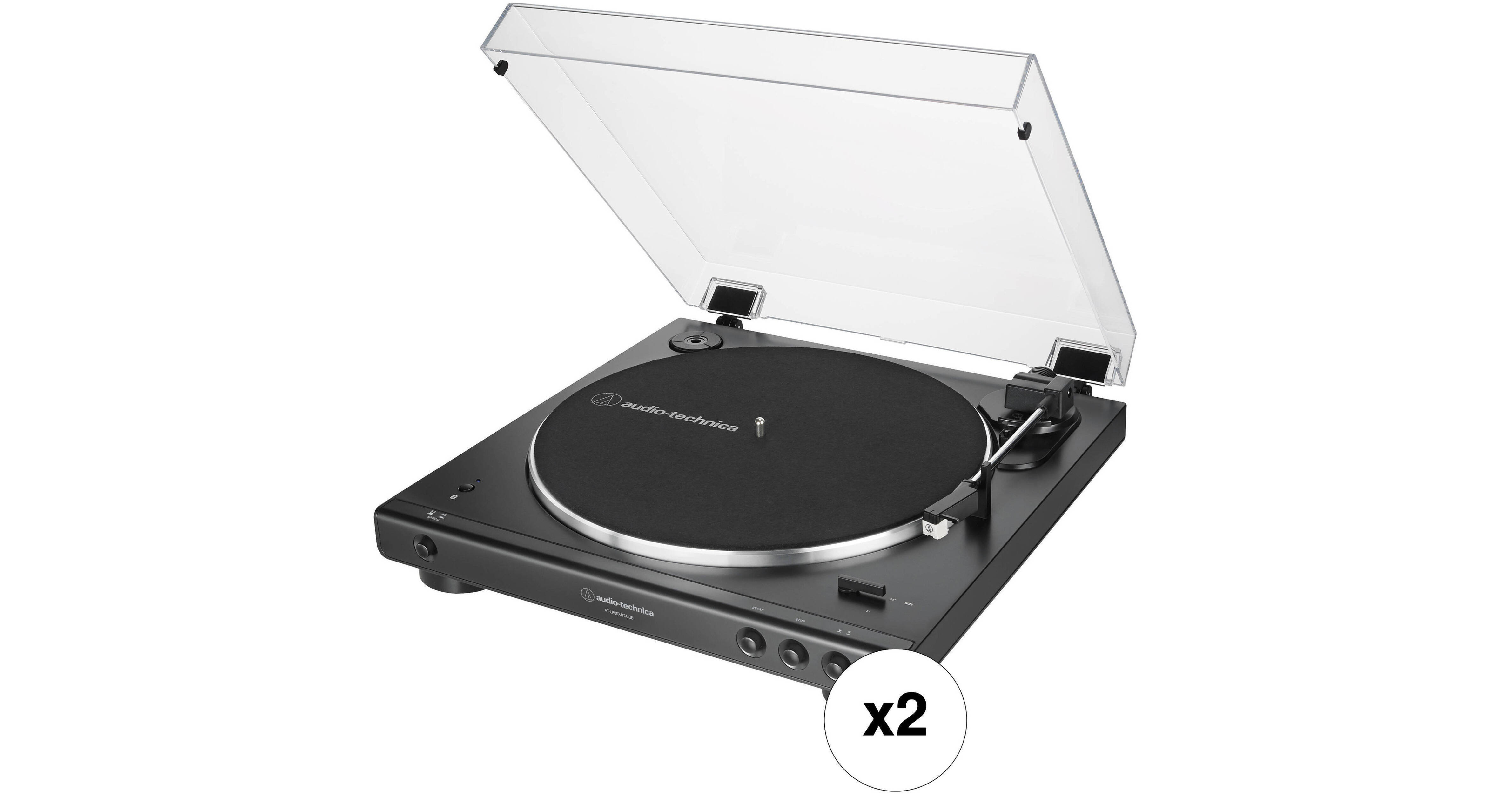 Audio-Technica Consumer AT-LP60XBT-USB-BK Fully Automatic