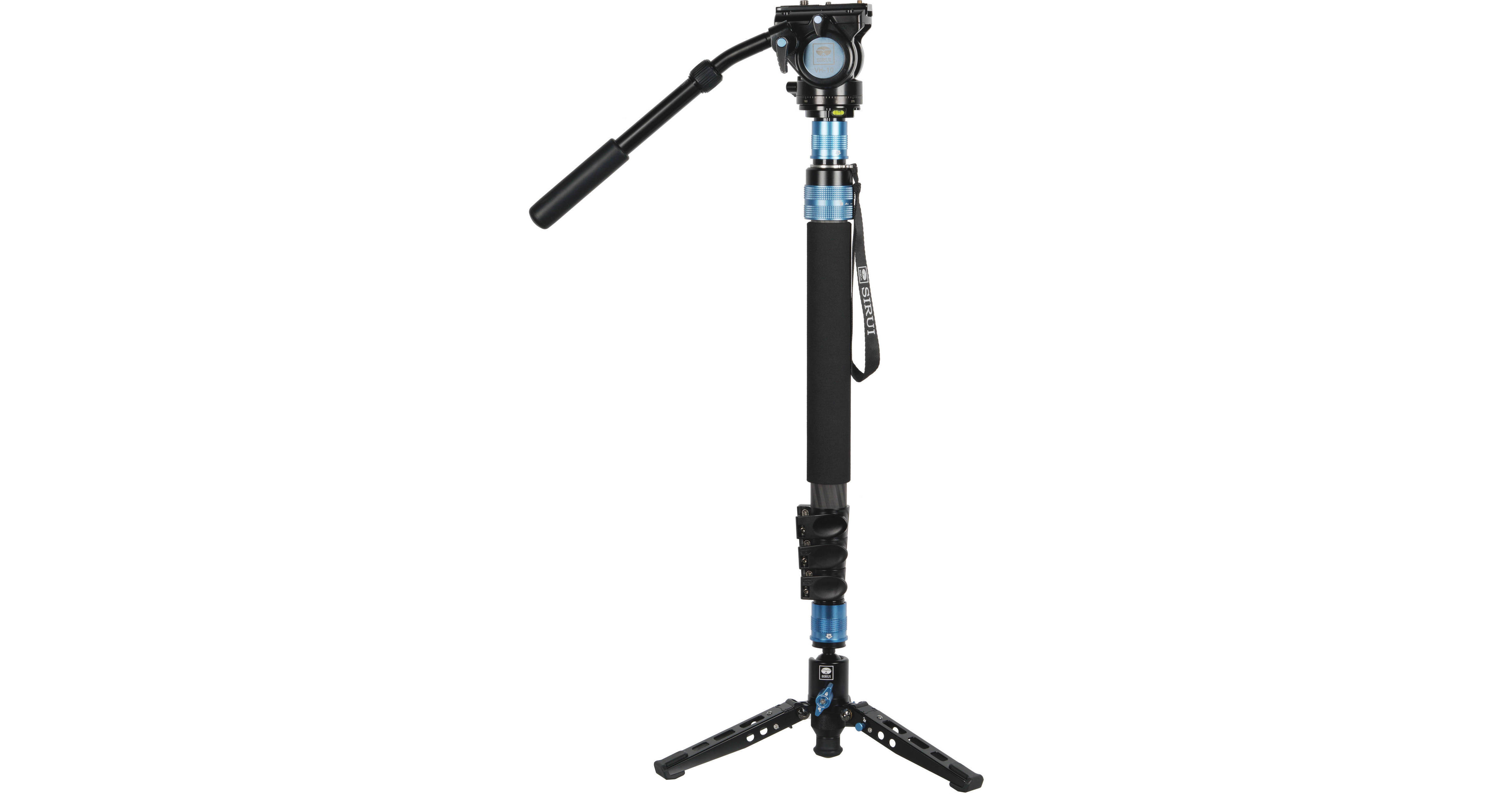 Sirui P-424FS 4-Section Carbon Fiber P424FS+VH10 B&H Photo Video