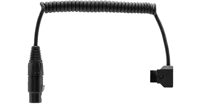 SmallHD Coiled 4-Pin XLR to D-Tap Power Cable PWR-XLR-DTAP B&H