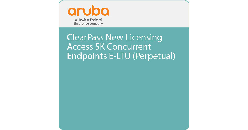 Aruba ClearPass New Licensing Access 5K Concurrent JZ404AAE B&H