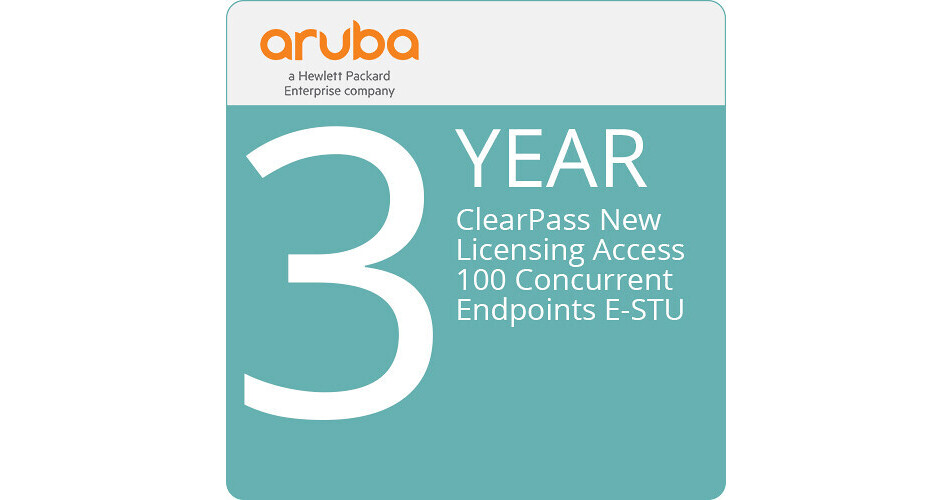HPE Networking 3-Year ClearPass New Licensing Access 100