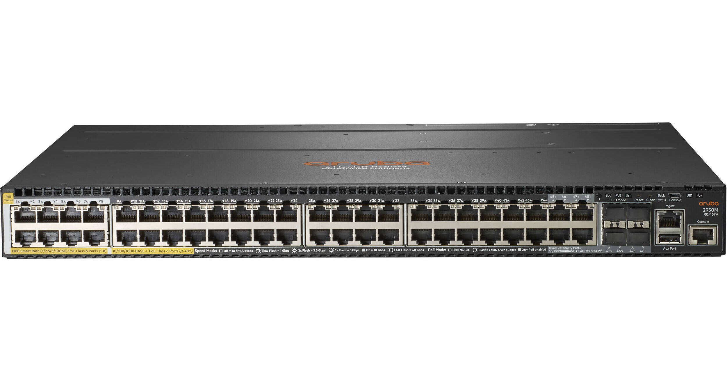 Aruba 2930M 40-Port Gigabit / 8-Port 10Gb PoE++ Compliant R0M67A