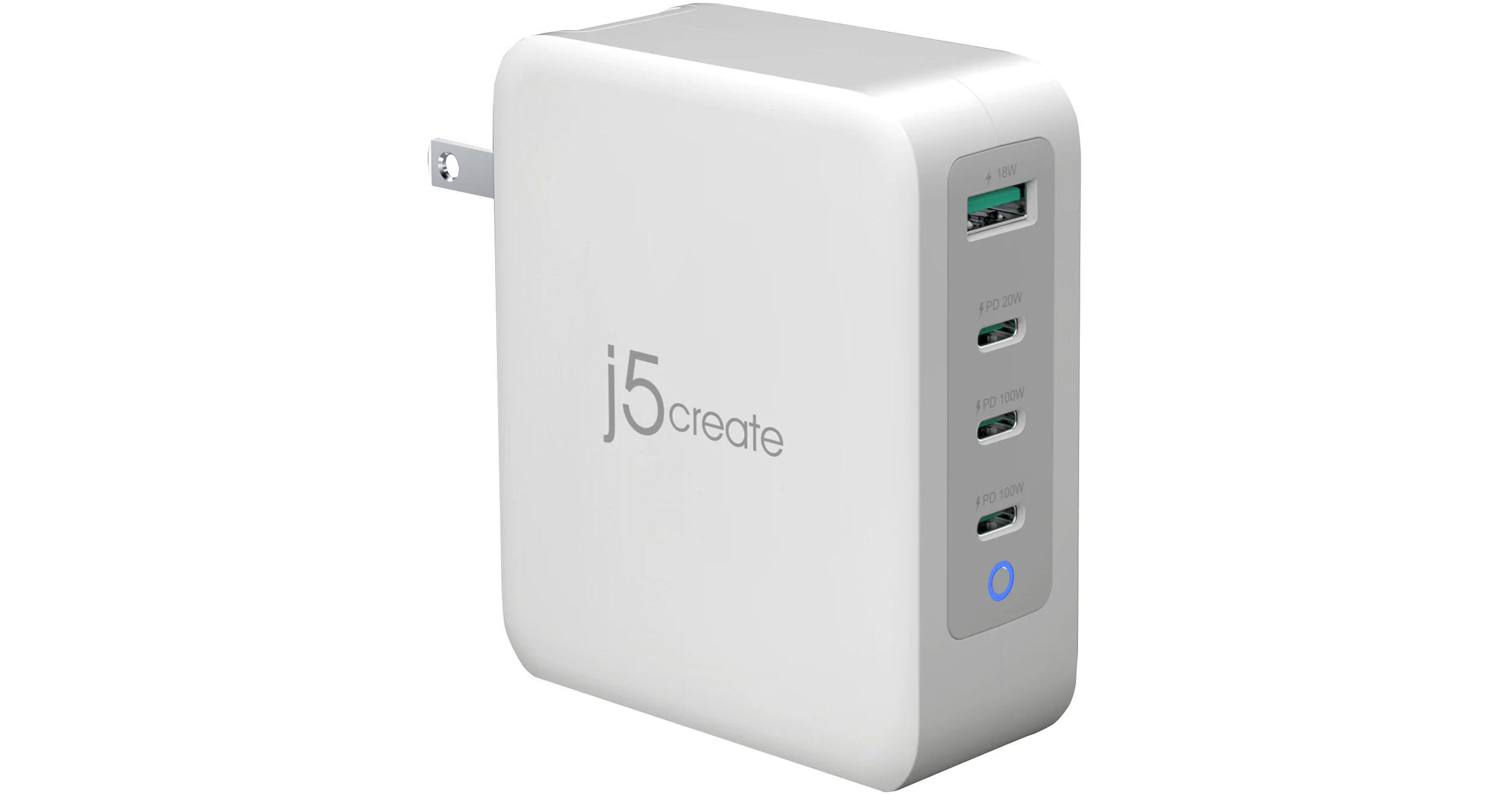 j5create 130W 4-Port USB-C/USB-A GaN Wall Charger JUP43130 B&H