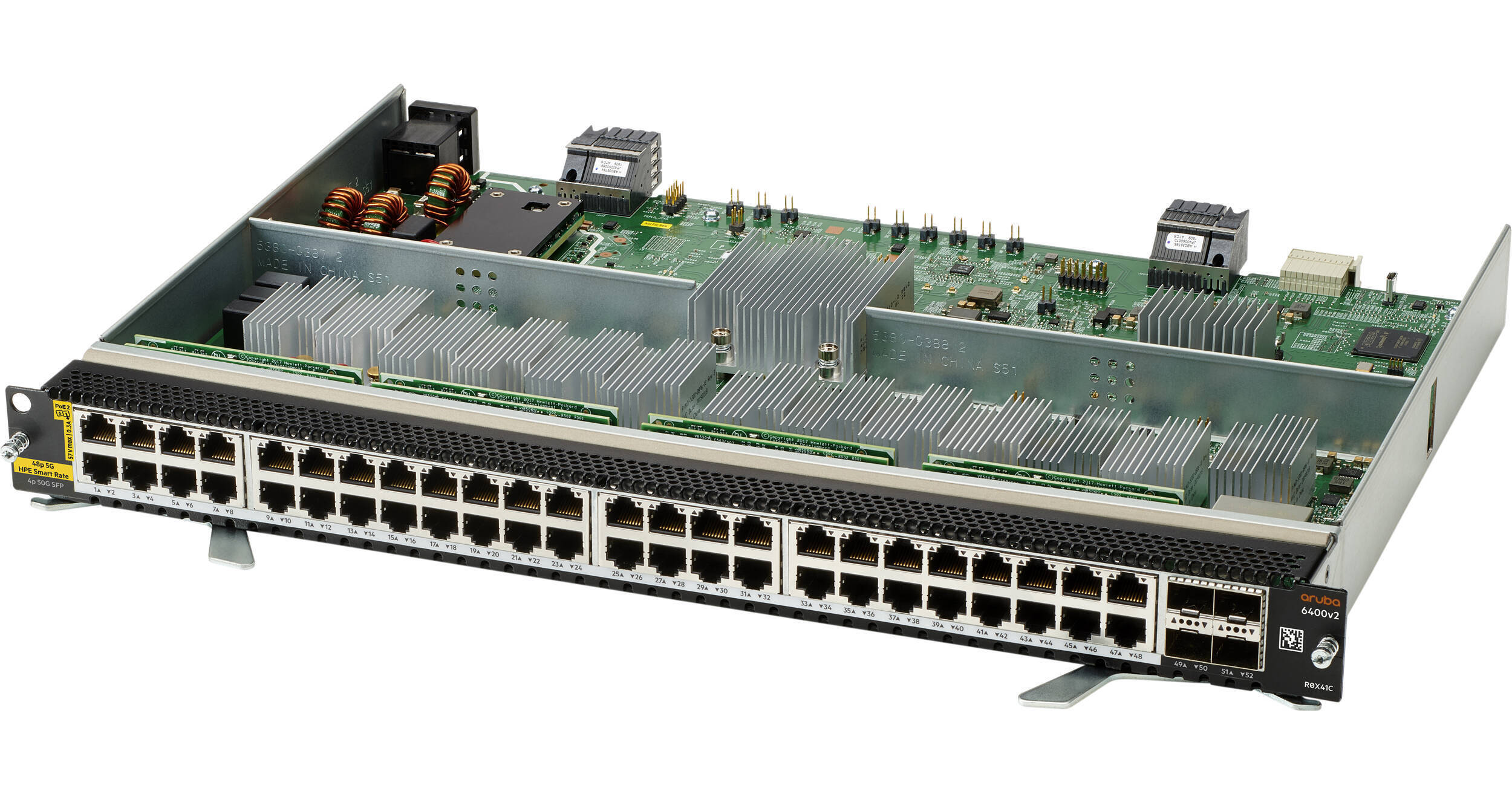 Aruba 6400 48-Port PoE Class 6 5G & 4-Port SFP56 v2 Module