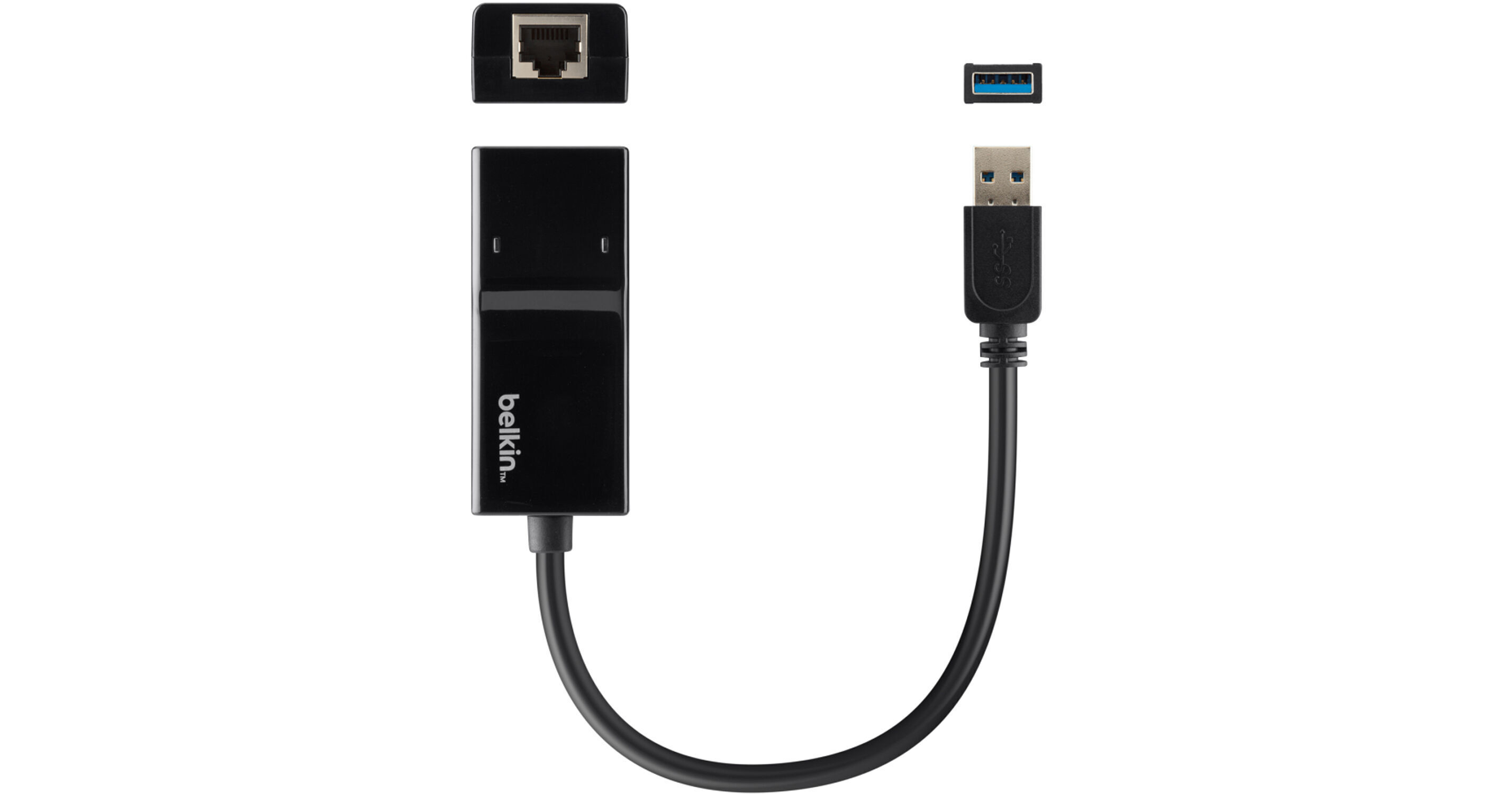 Belkin USB-A to Gigabit Ethernet Adapter B2B048 B&H Photo Video