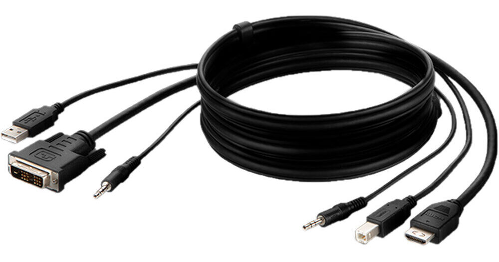 Belkin Single-Head DVI-I to HDMI Combo Cable Kit F1DN1CCBL-DH6T