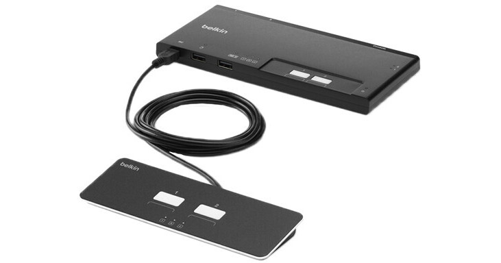 Belkin 2-Port Dual Head DisplayPort Modular KVM F1DN202MOD-BA-4