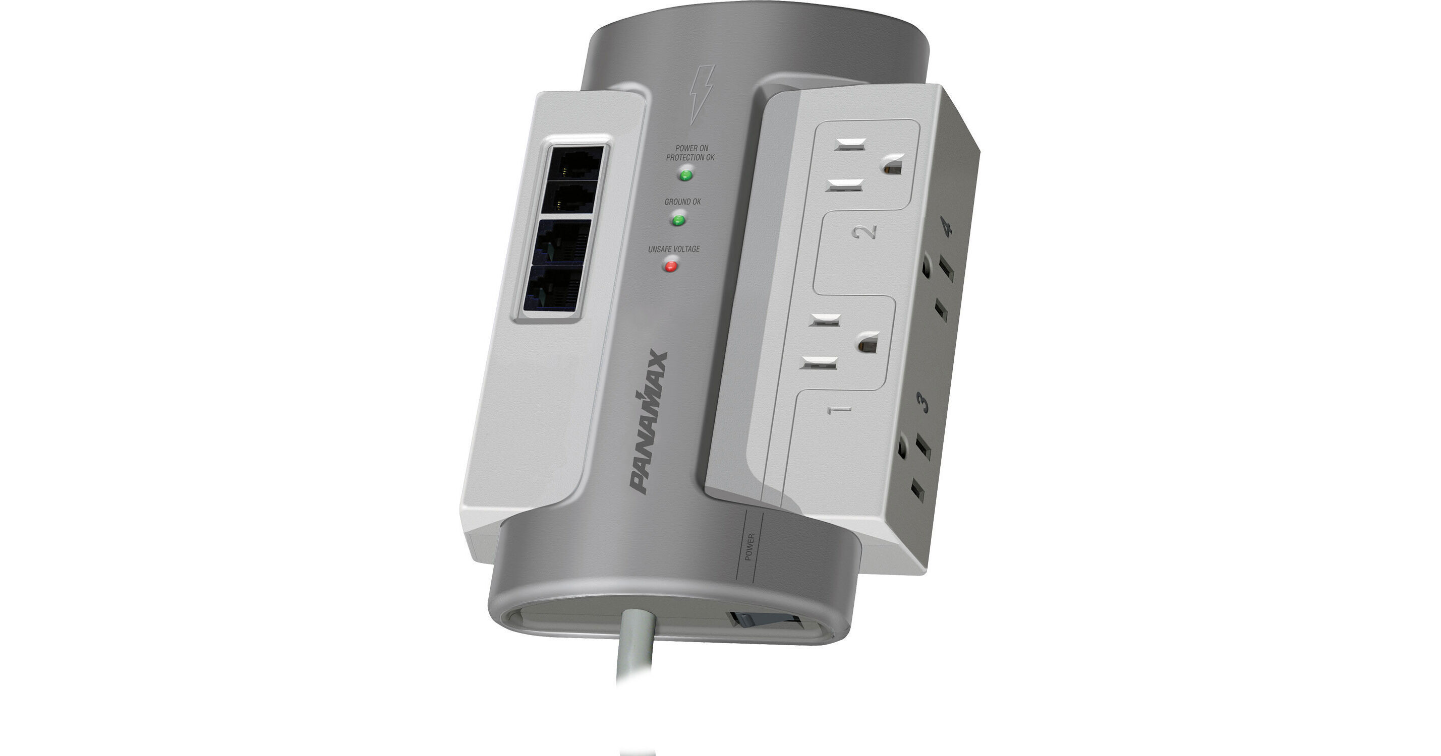 Panamax Max 4-Outlet Surge Protector with RJ45 and RJ11 M4LT-EX