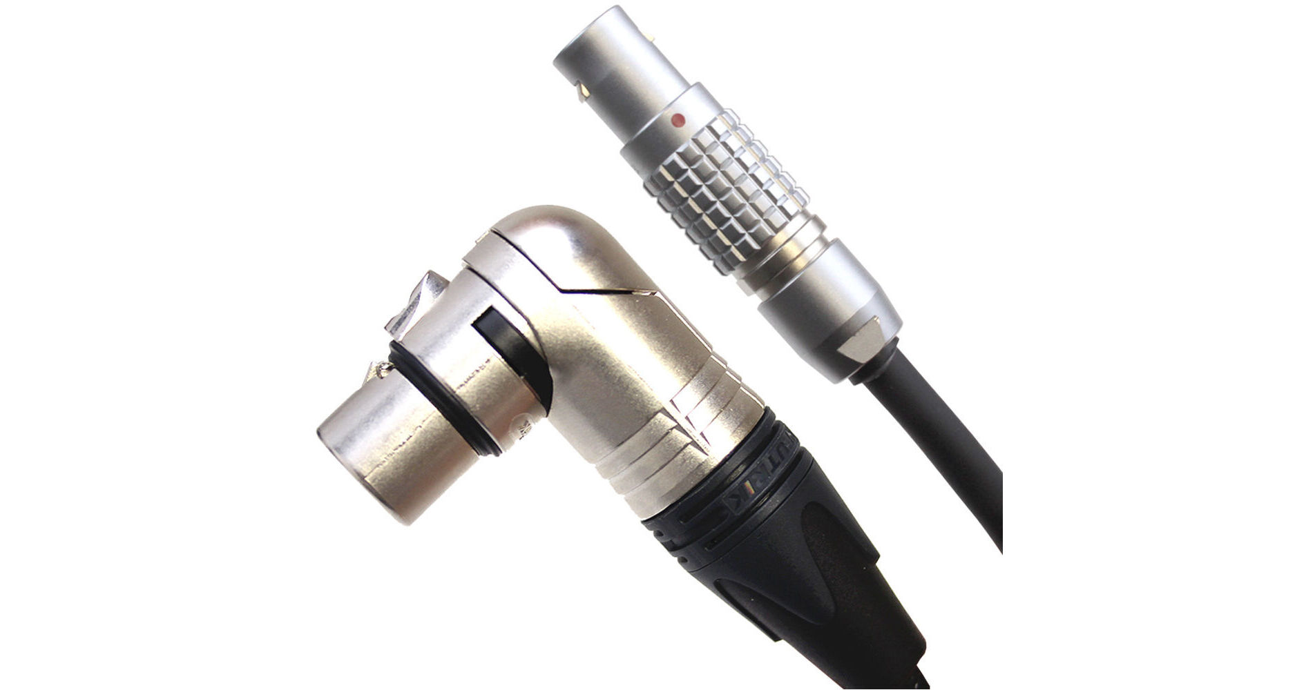 Hawk-Woods 6-Pin LEMO Male to 4-Pin XLR Female Right-Angle