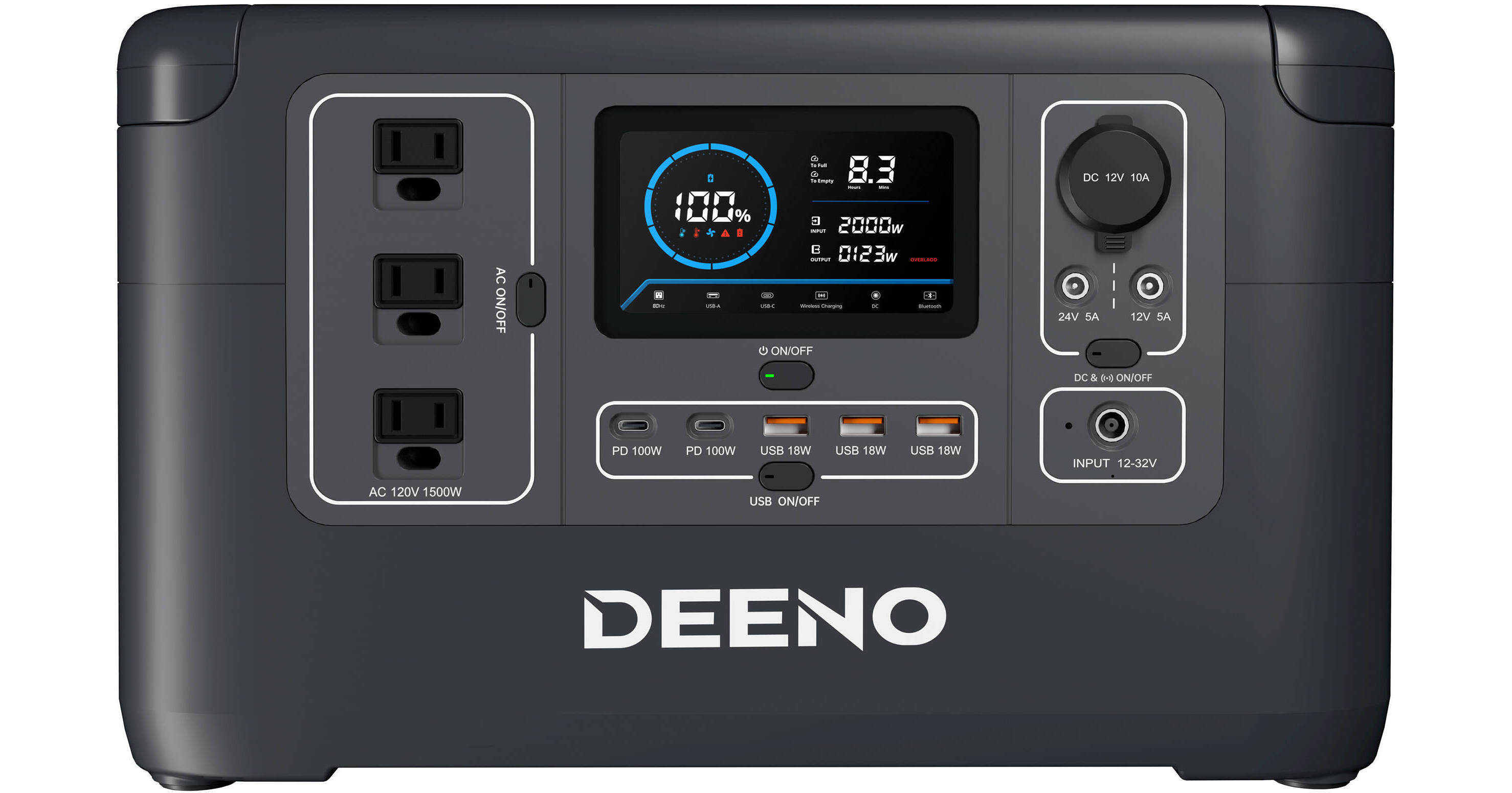 Deeno X1500 Portable Power Station X1500 B&H Photo Video