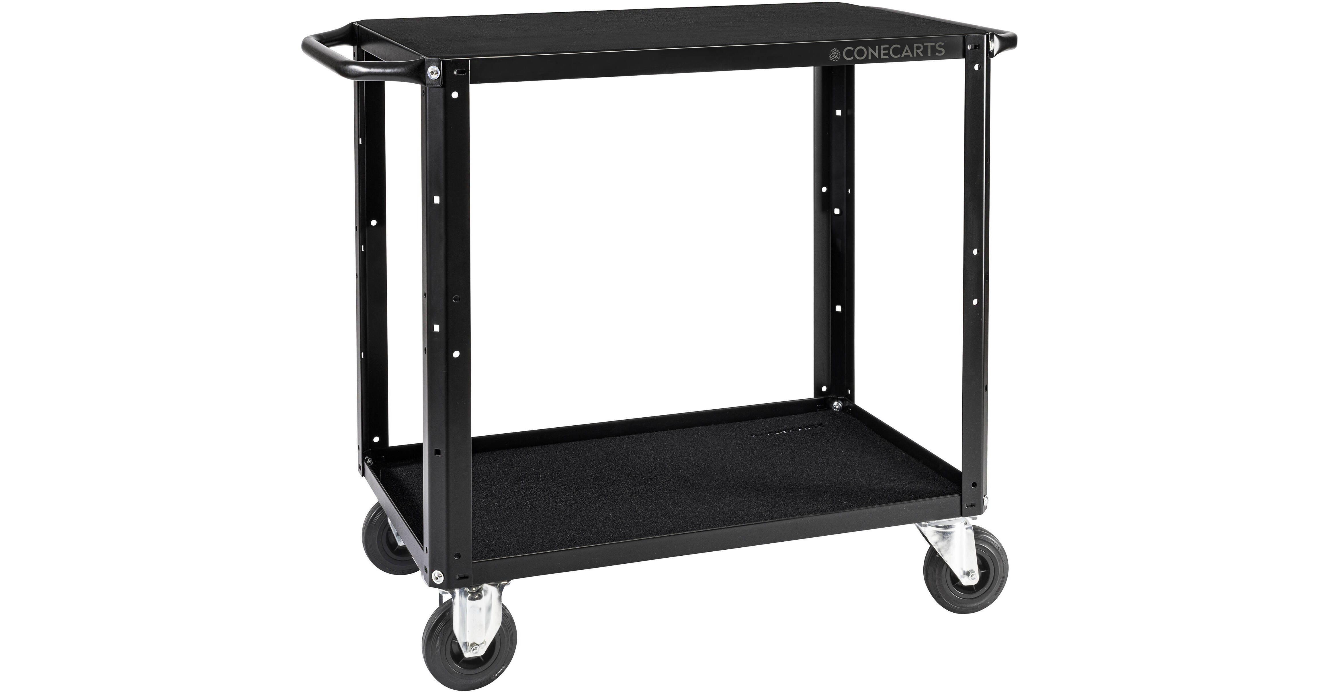 ConeCarts Small 2-Shelf Workstation Cart CNC1#A0A00W01R2BWS B&H