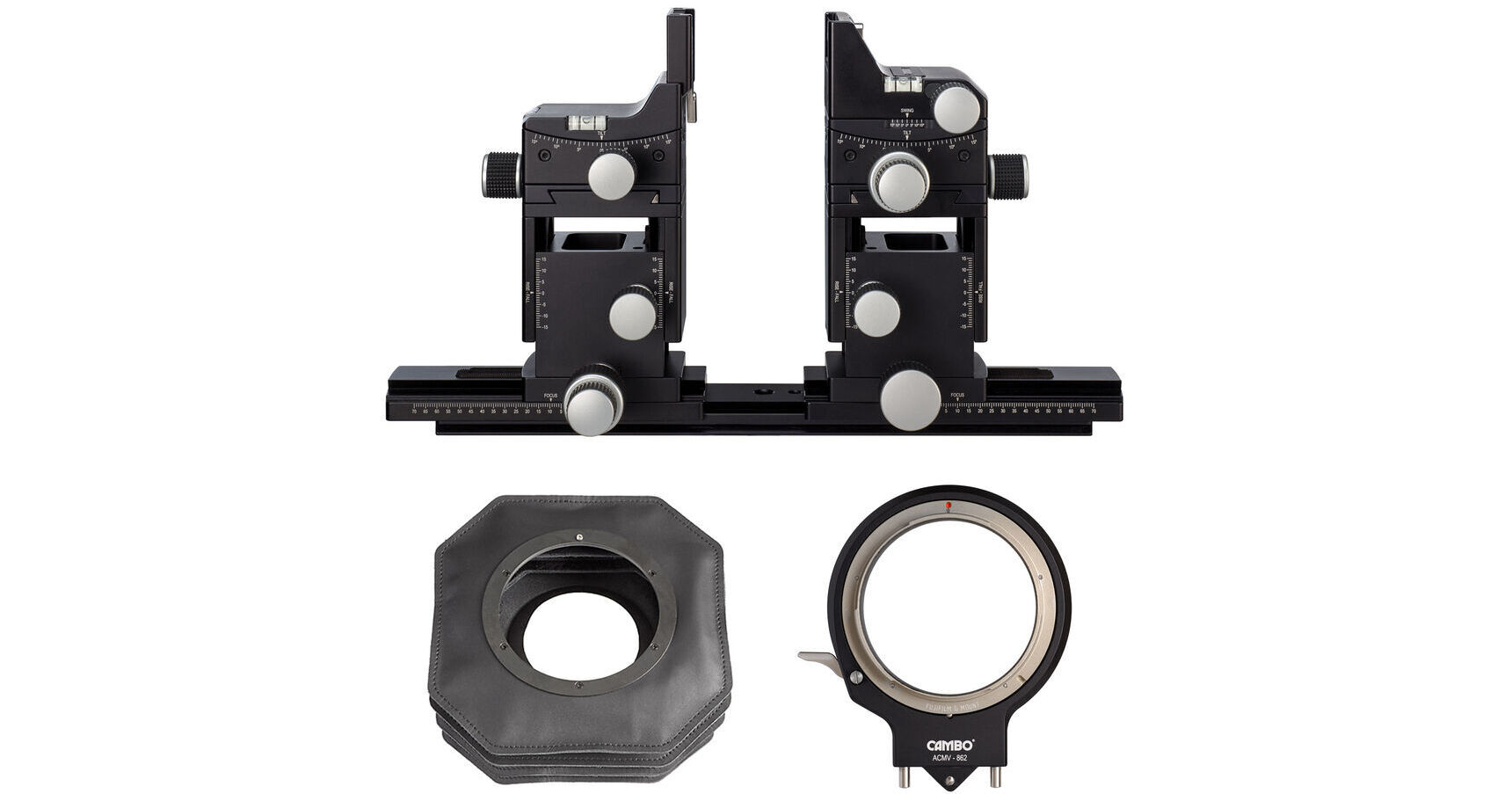 Cambo ACTUS-MV View Camera Body with AC-214 Bellows and 99010934