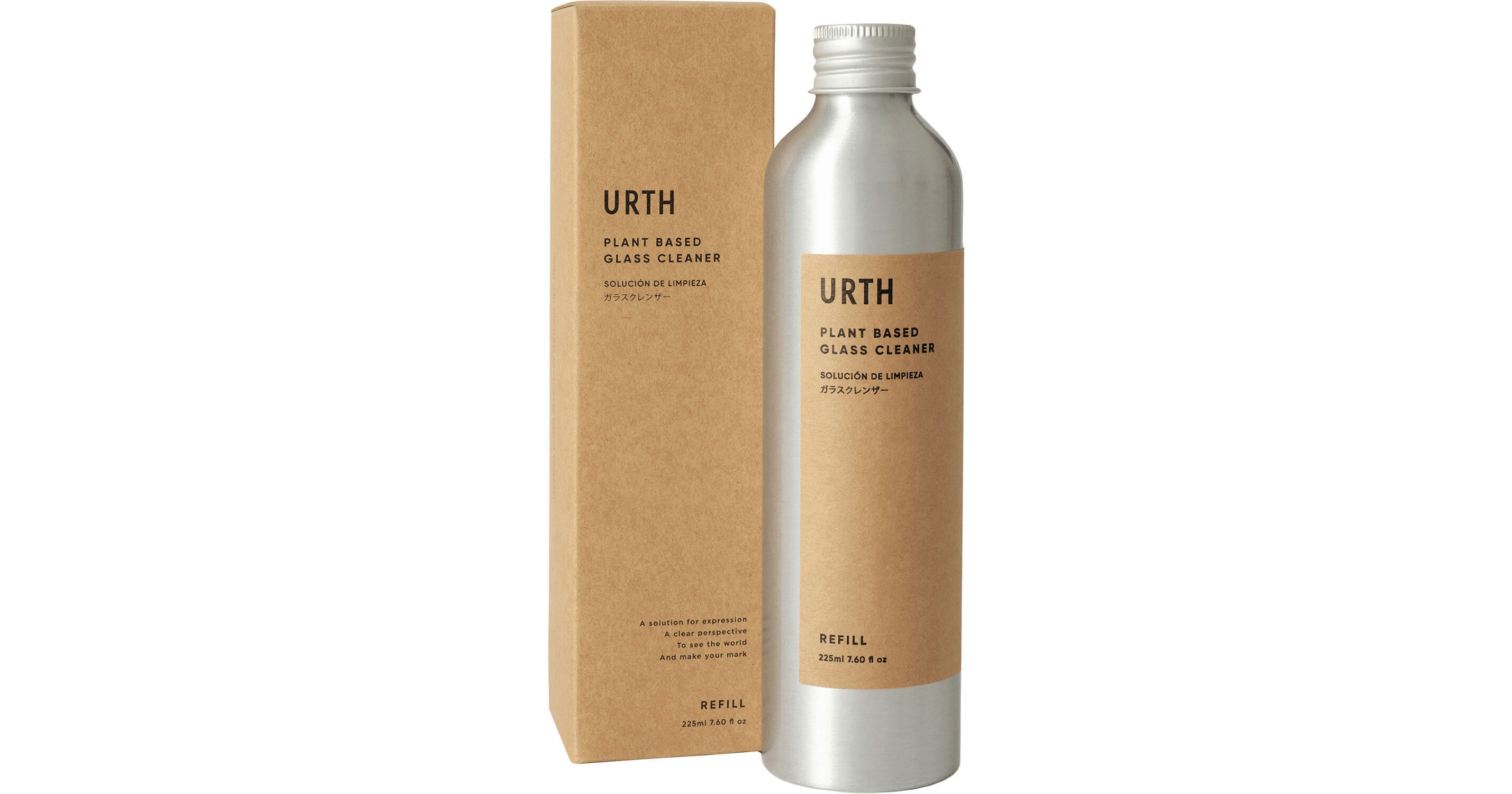 Urth Glass Cleaning Spray Refill (7.6oz/225ml) UCLRF225 B&H