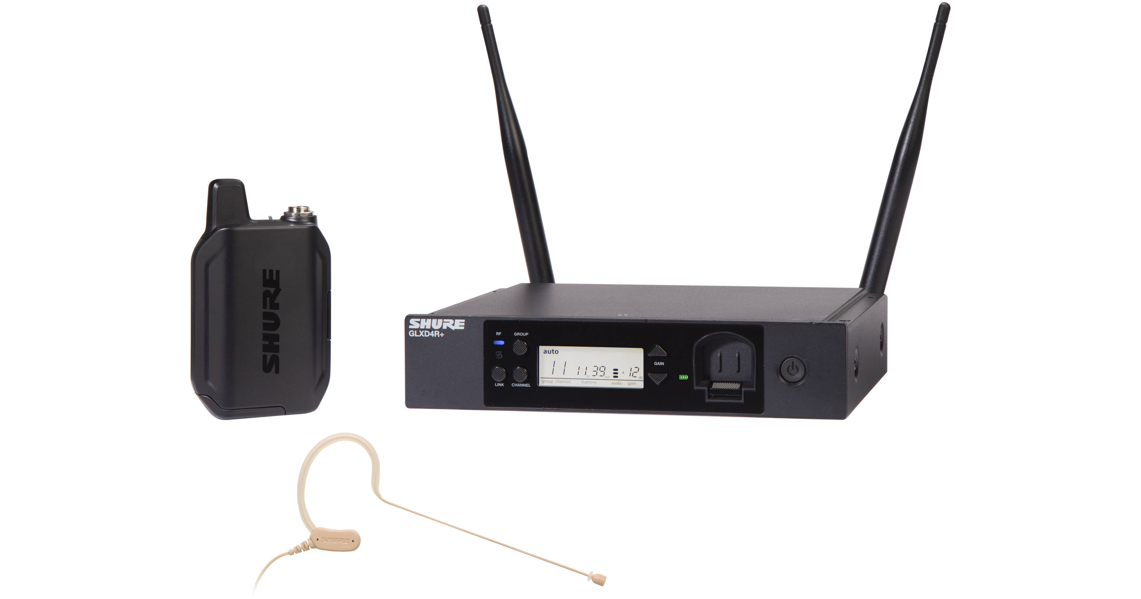 Shure GLXD14R+ Dual-Band Wireless Earset Rack GLXD14R+/MX53-Z3