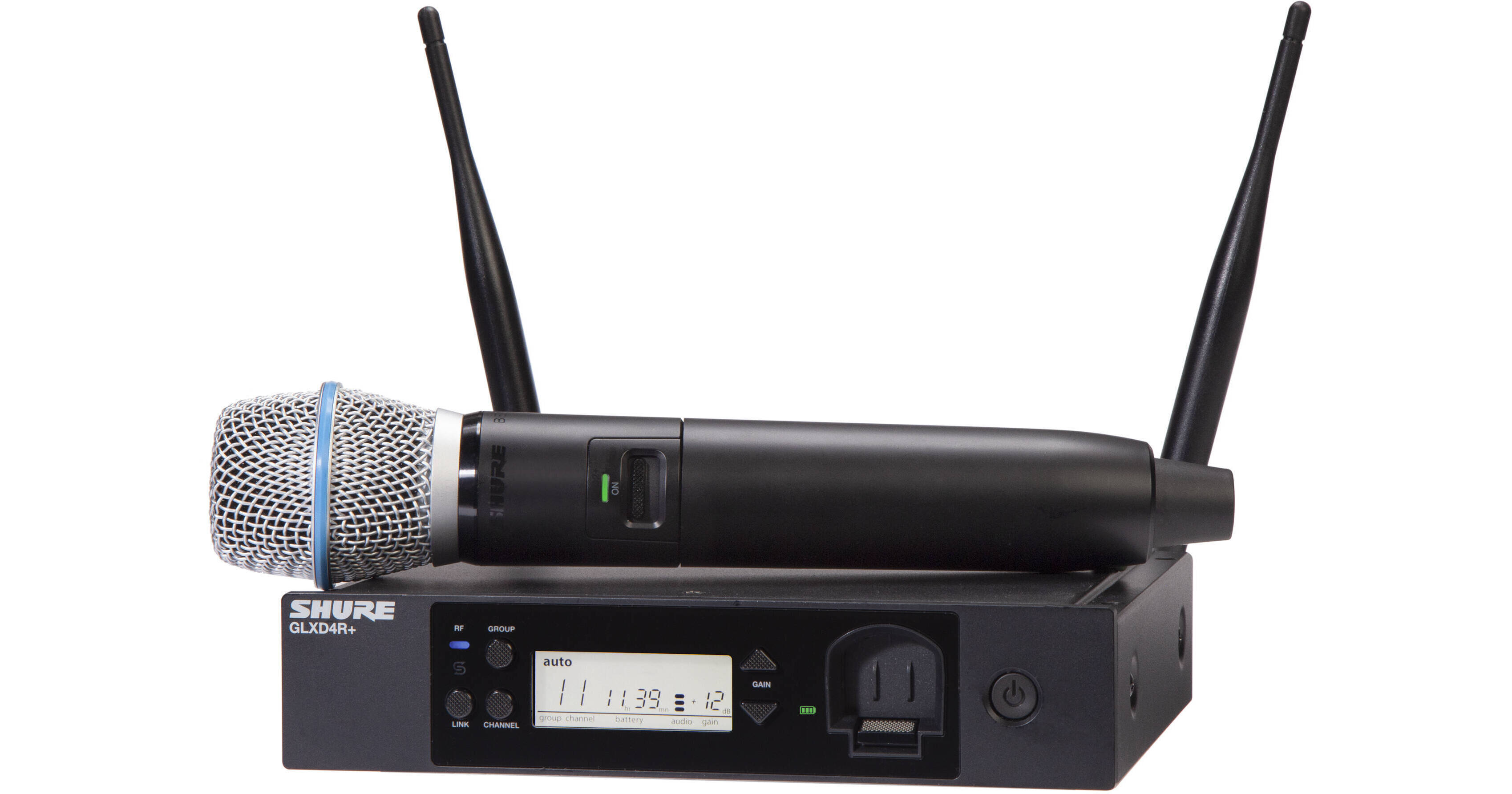 Shure GLXD24R+ Dual-Band Wireless Vocal Rack GLXD24R+/B87A-Z3