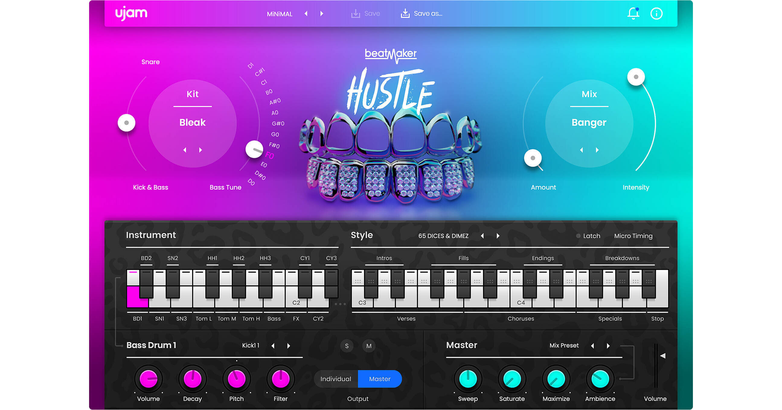 Ujam Beatmaker 2 HUSTLE Virtual Instrument BM-HUSTLE2 B&H Photo