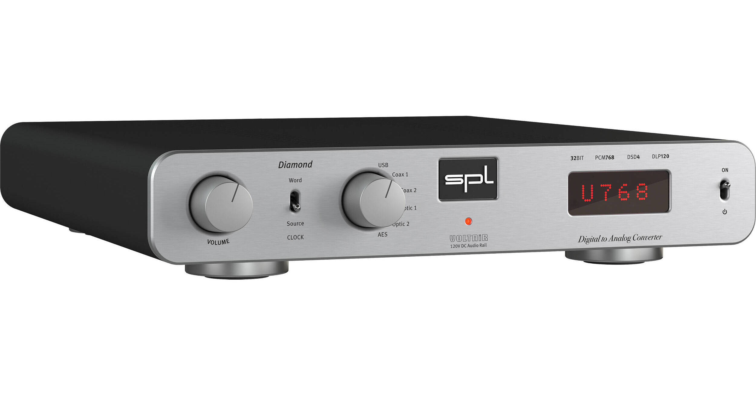 SPL Diamond Desktop DAC and Preamplifier (Silver) 1961 B&H Photo