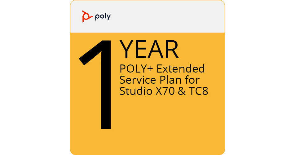 Poly 1-Year Poly+ Extended Service Plan for Studio