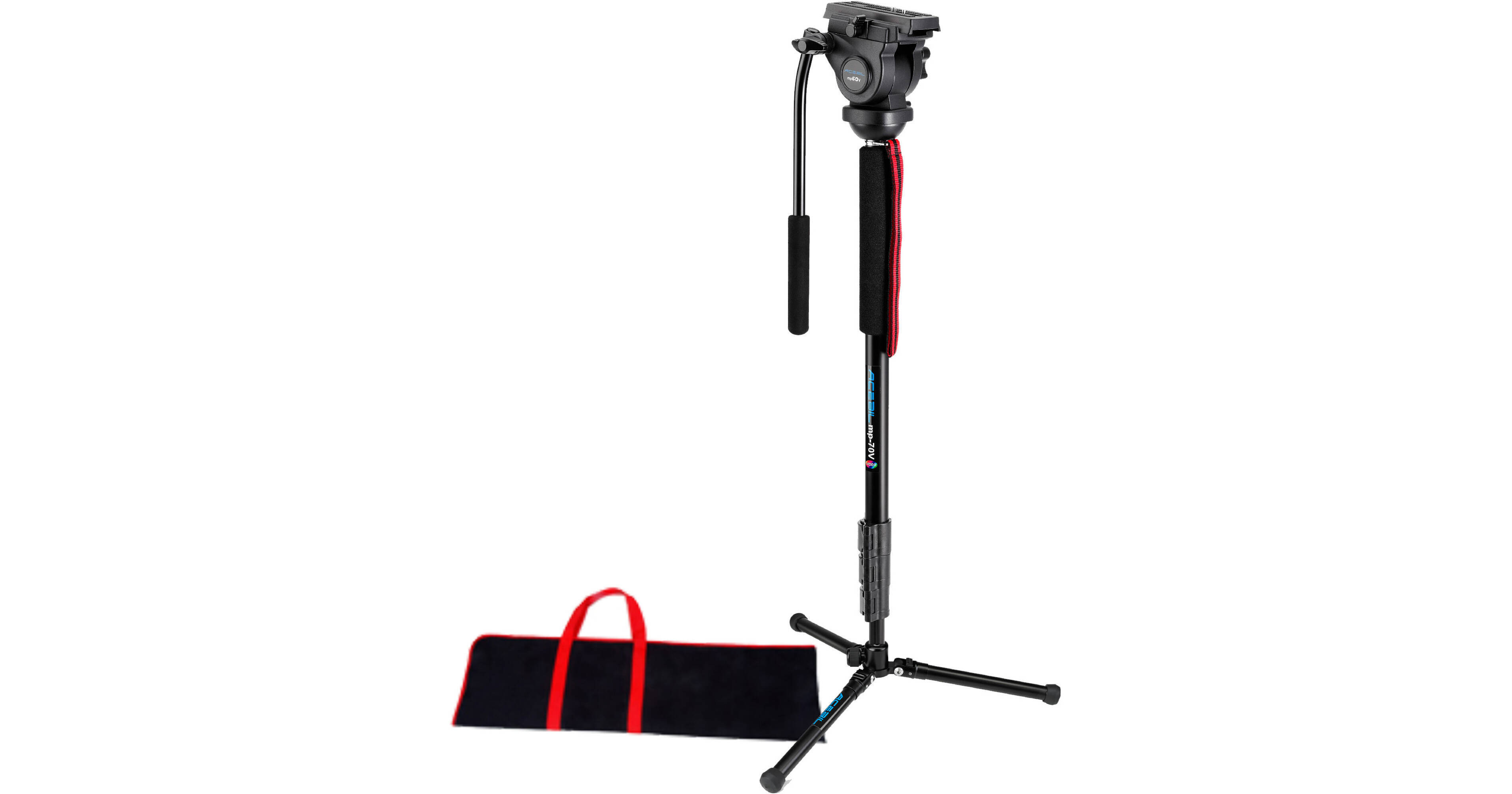 Acebil MP-60V(T) Monopod with Fluid Head and Floor MP-60V(T) B&H