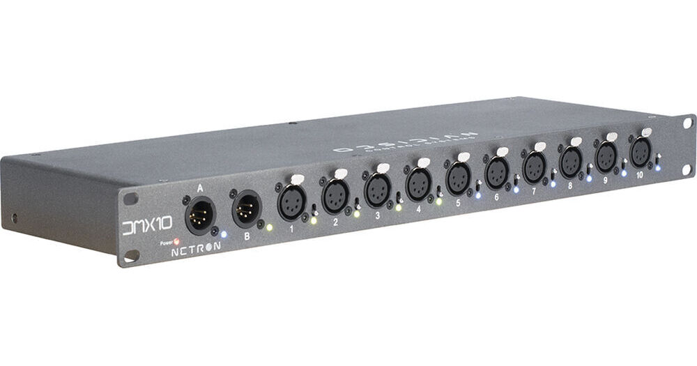 Obsidian Netron DMX10-5 Rackmount 10-Port DMX Splitter DMX10-5