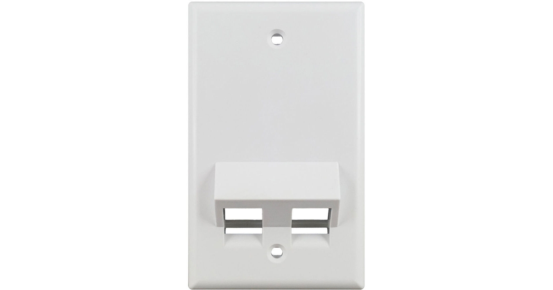 Simply45 S45-3202AW 2-Port Single-Gang Angled Keystone