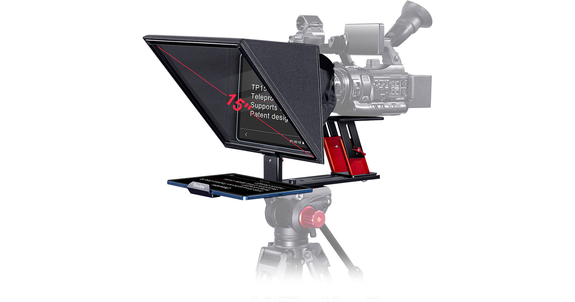 Desview TP150 Portable Teleprompter for Tablets and TP150 B&H