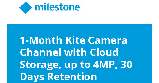 Milestone 1-Month Kite Camera Channel with Cloud MKTCC-4MP30 B&H