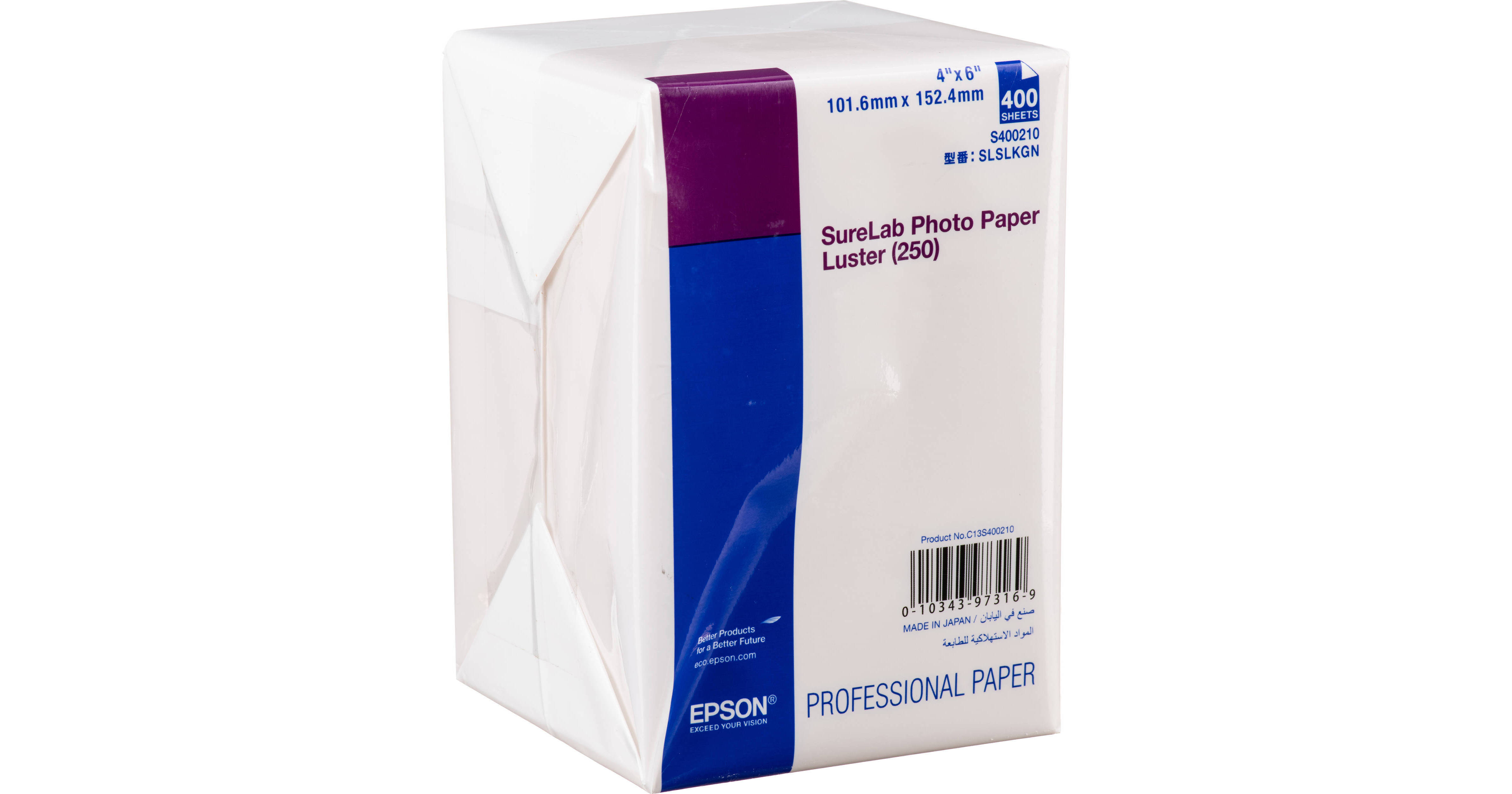 Epson Surelab Luster Photo Paper (4 x 6", 400 Sheets) S400210