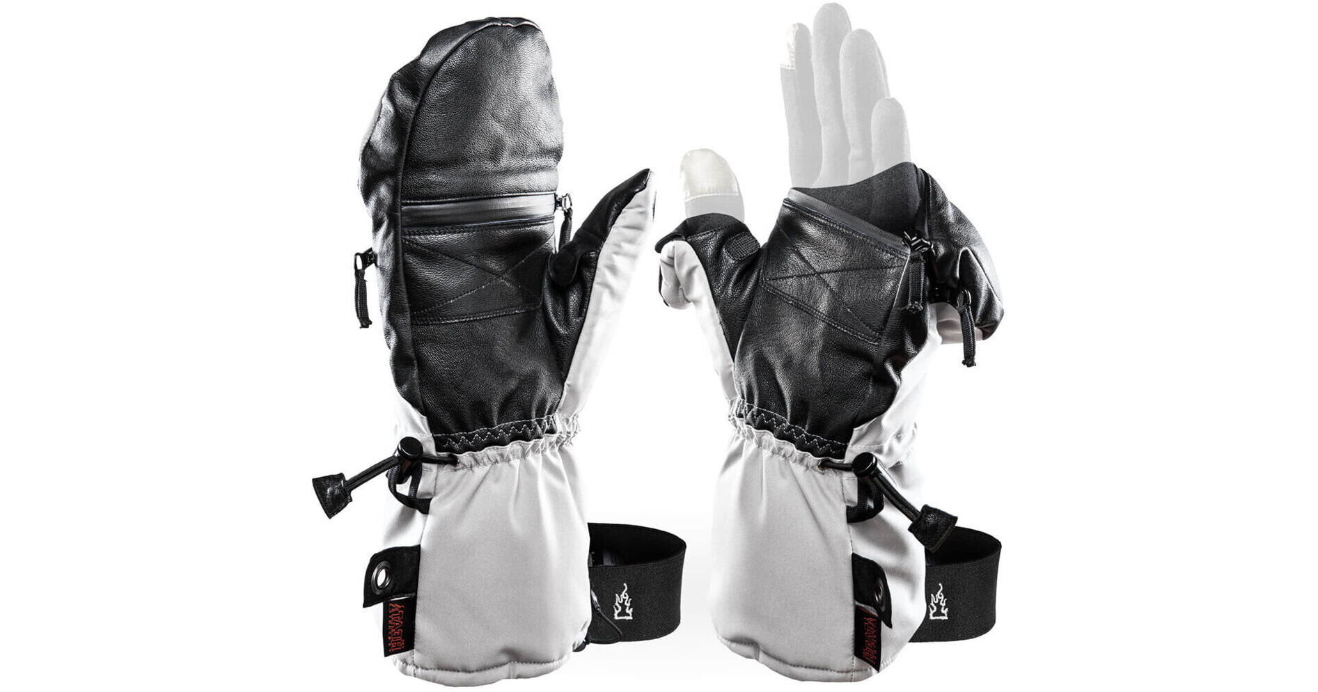 The Heat Company Shell Mittens (Size 10-11, White) 33185A B&H