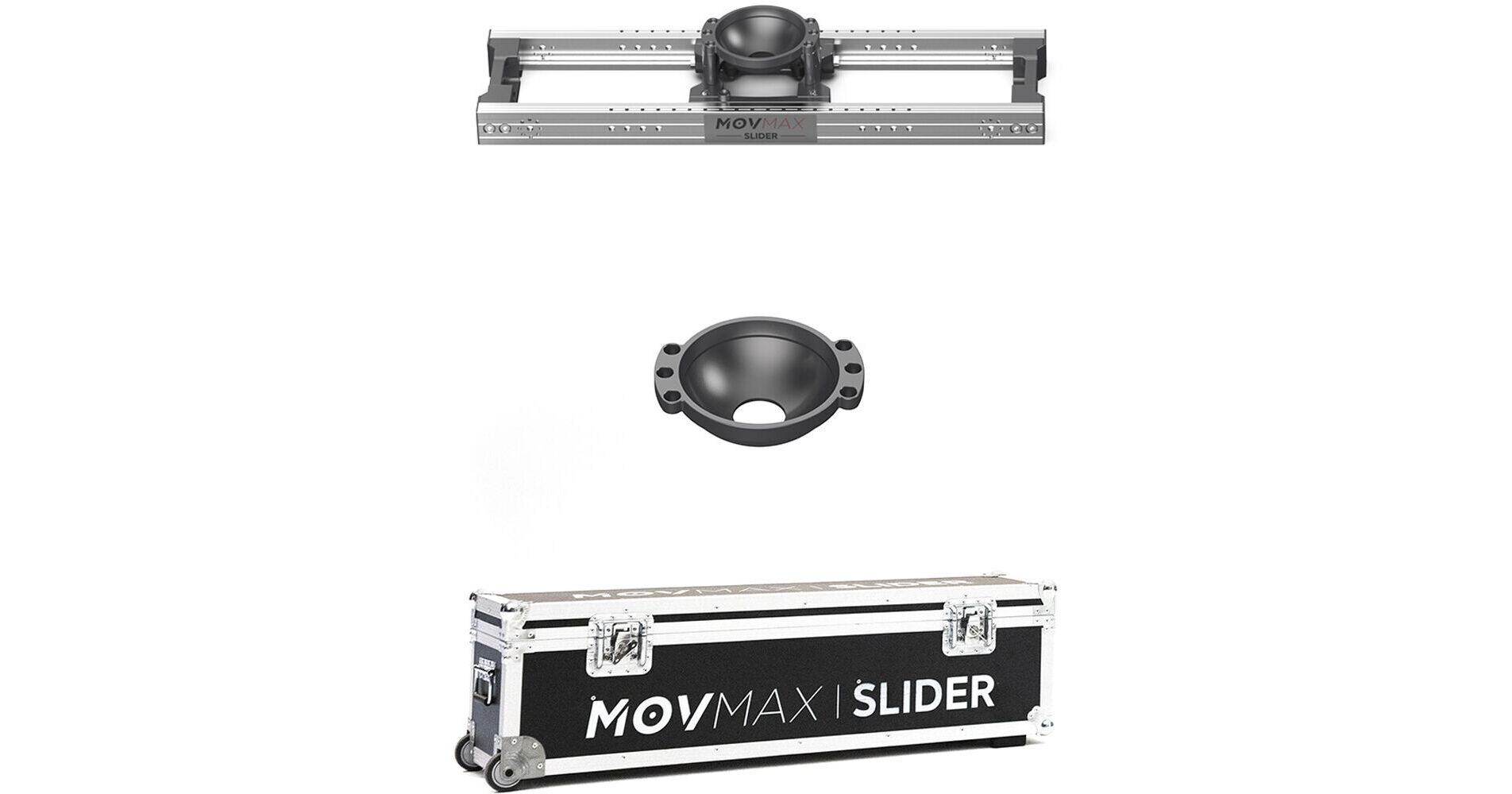 MOVMAX Camera Slider System with 150mm Bowl Mount (35.4")