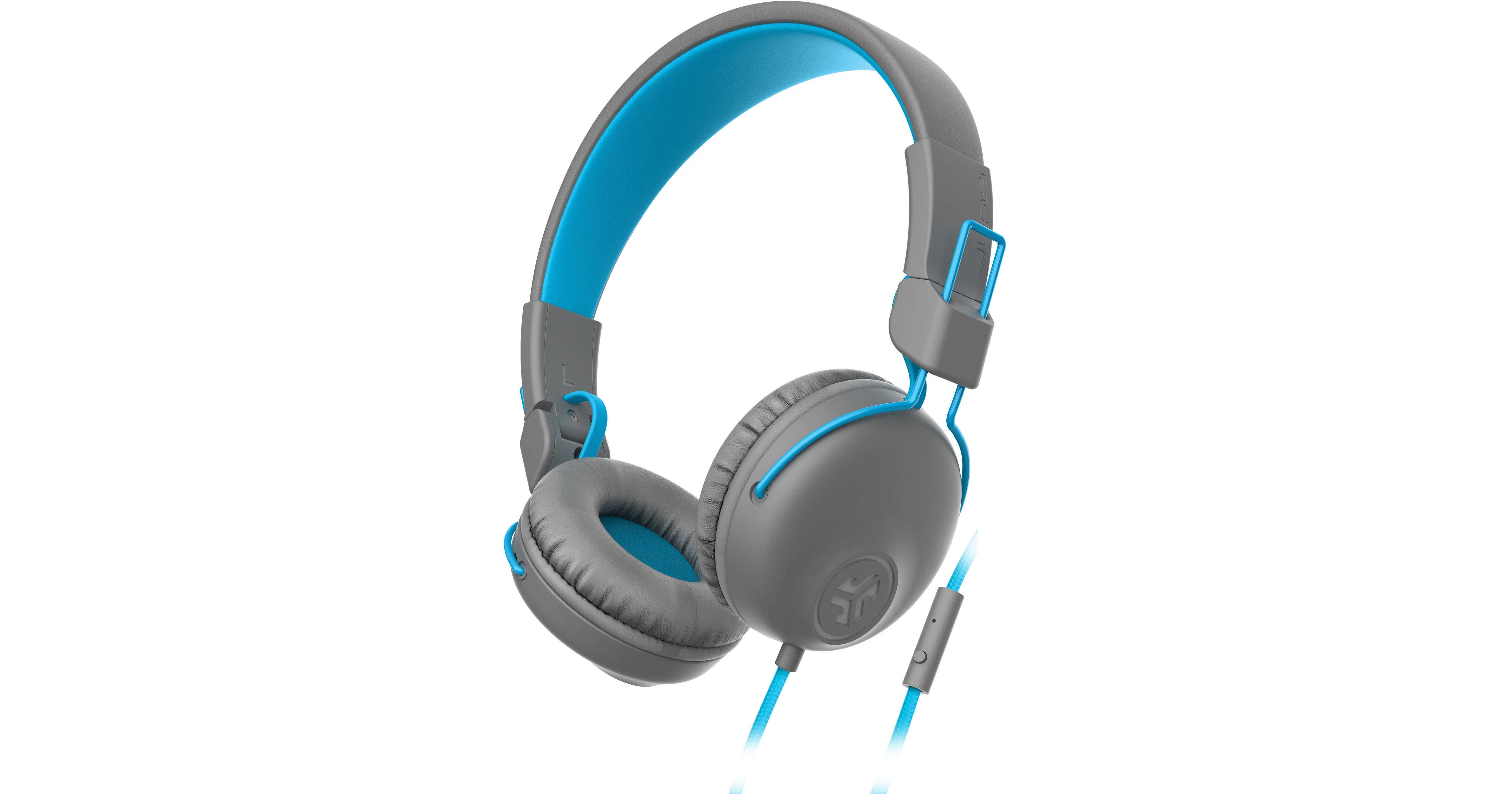 JLab Studio Wired On-Ear Headphones HASTUDIORGRYBLU4 B&H Photo