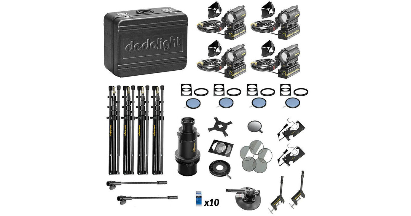 Dedolight Master 4-Light Kit with DMX Control KAC24M-U-DMX B&H