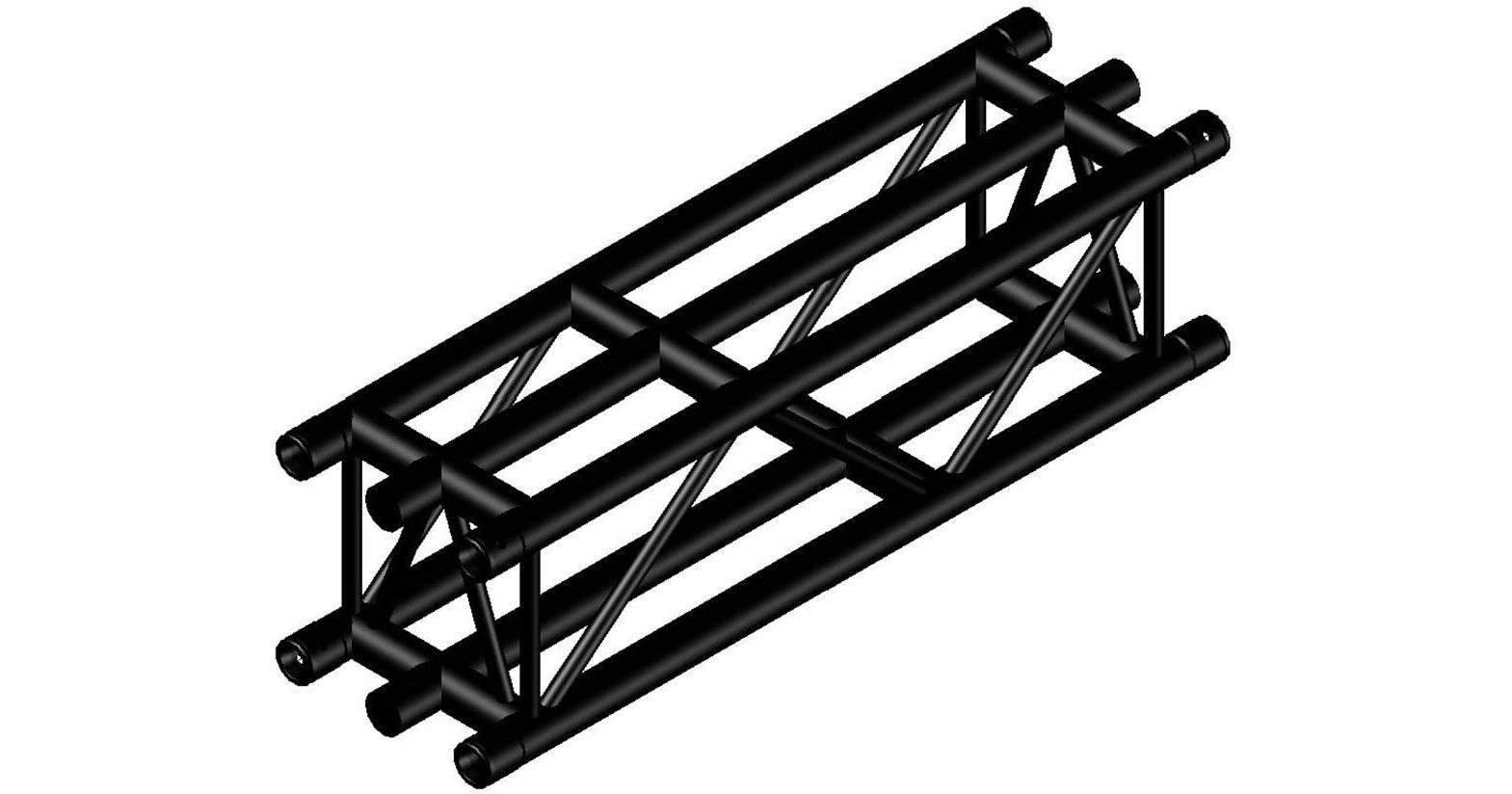 Global Truss DT36-100 Square Truss Straight DT36-100-BLK-MTE B&H