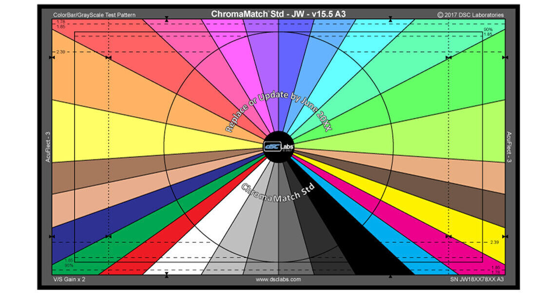 DSC Labs ChromaMatch Standard Test Chart (Handy, 10 x 6") HCMSTD