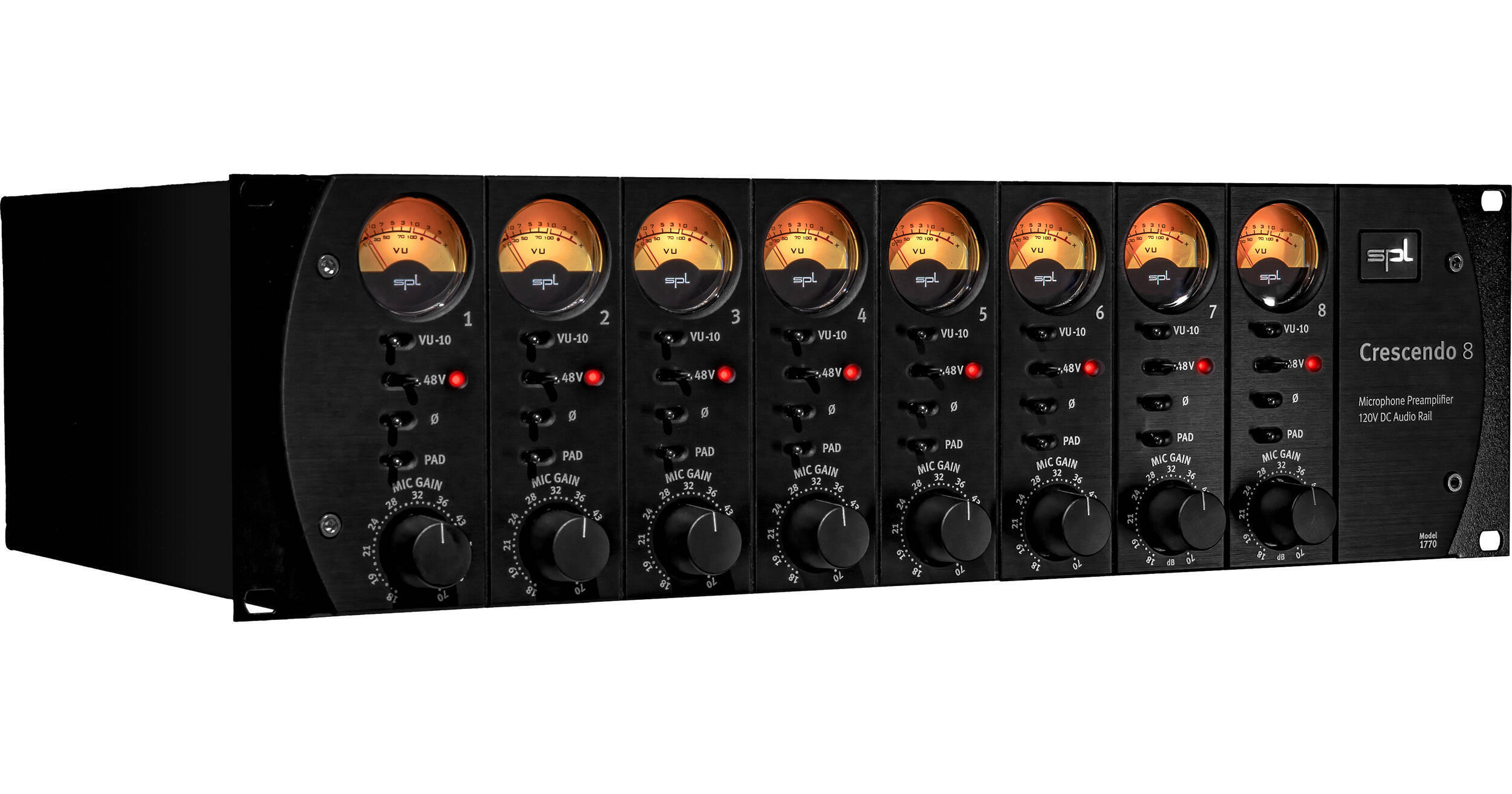 SPL Crescendo-8 Eight-Channel Microphone Preamplifier CRESCENDO