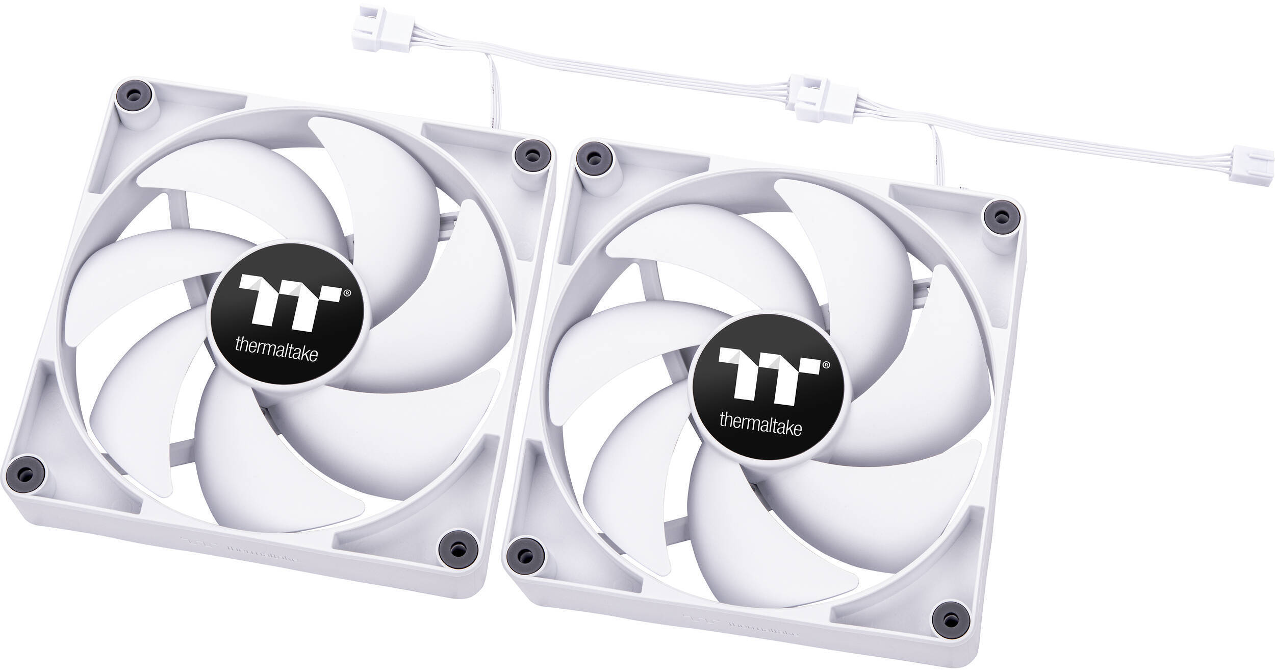 Thermaltake CT140 PC Cooling Fan (White, 2-Pack)