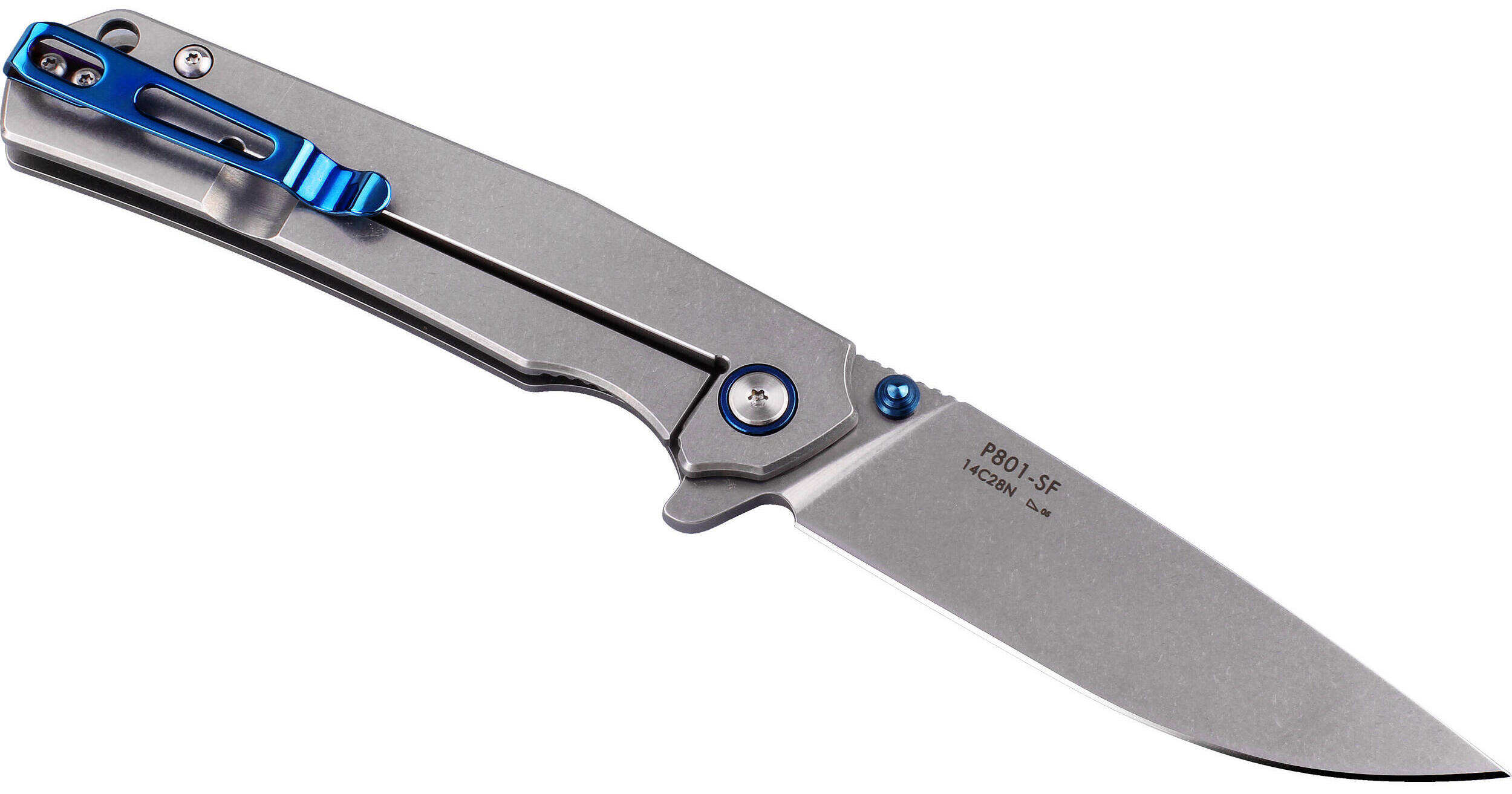 Ruike P801 Folding Knife (Blue & Silver) P801-SF B&H Photo Video