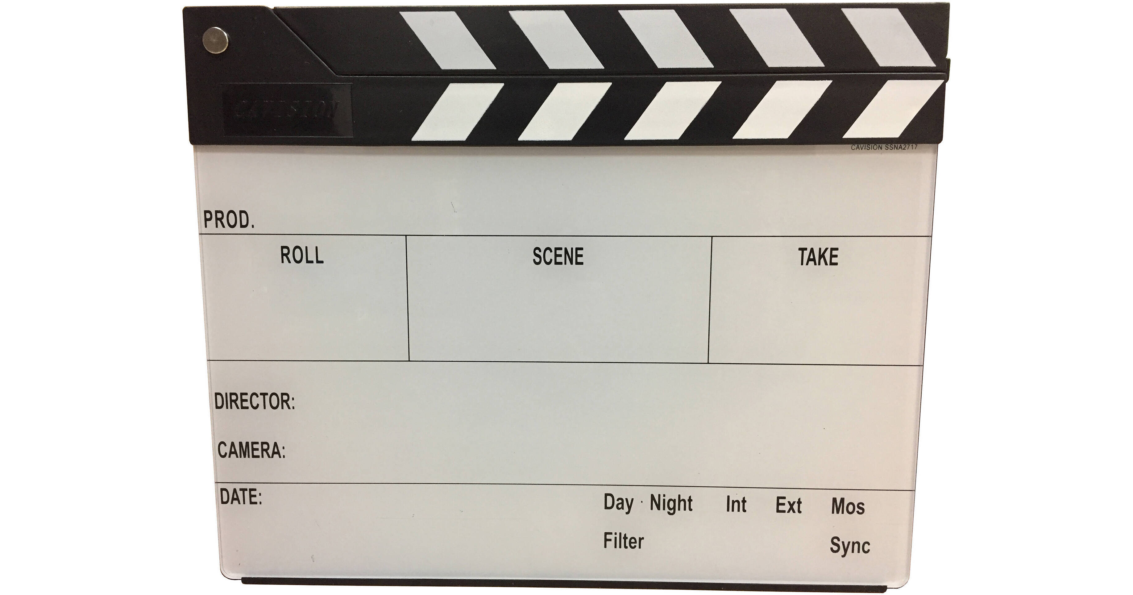 Cavision Next-Gen Production Slate with Color Clapper