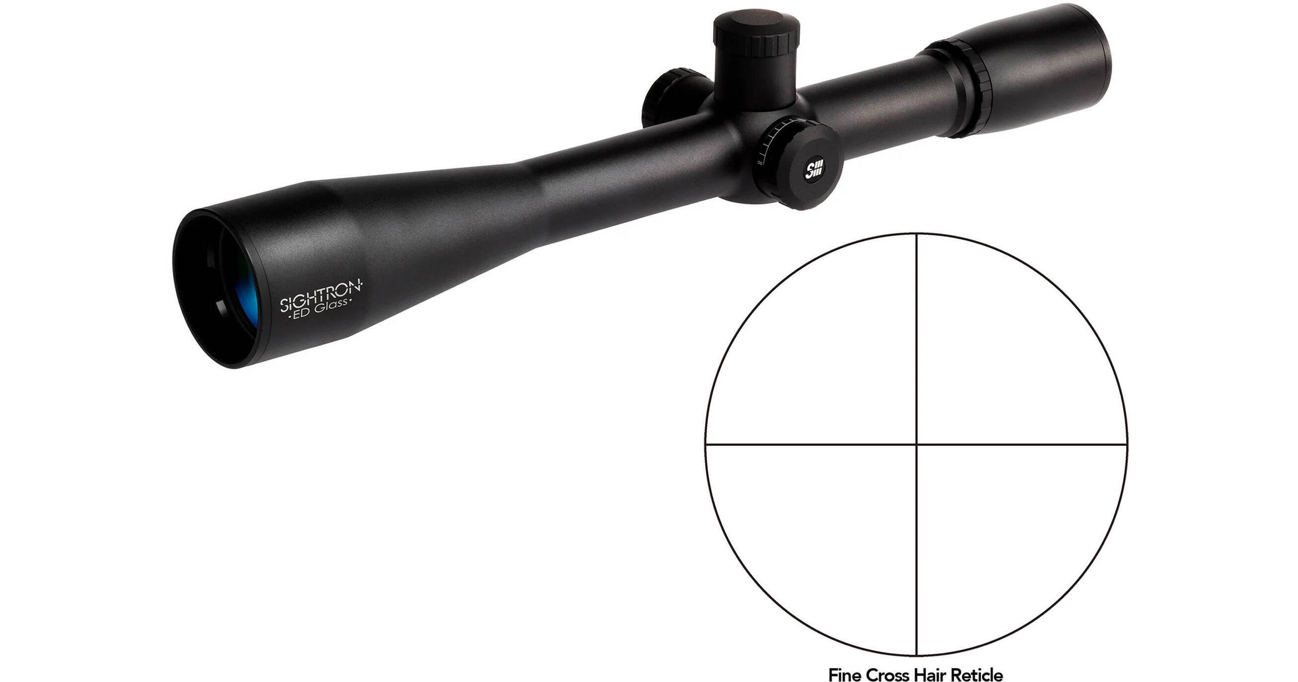 Sightron 45x45 SIII ED Riflescope (Fine Crosshair Reticle) 25184