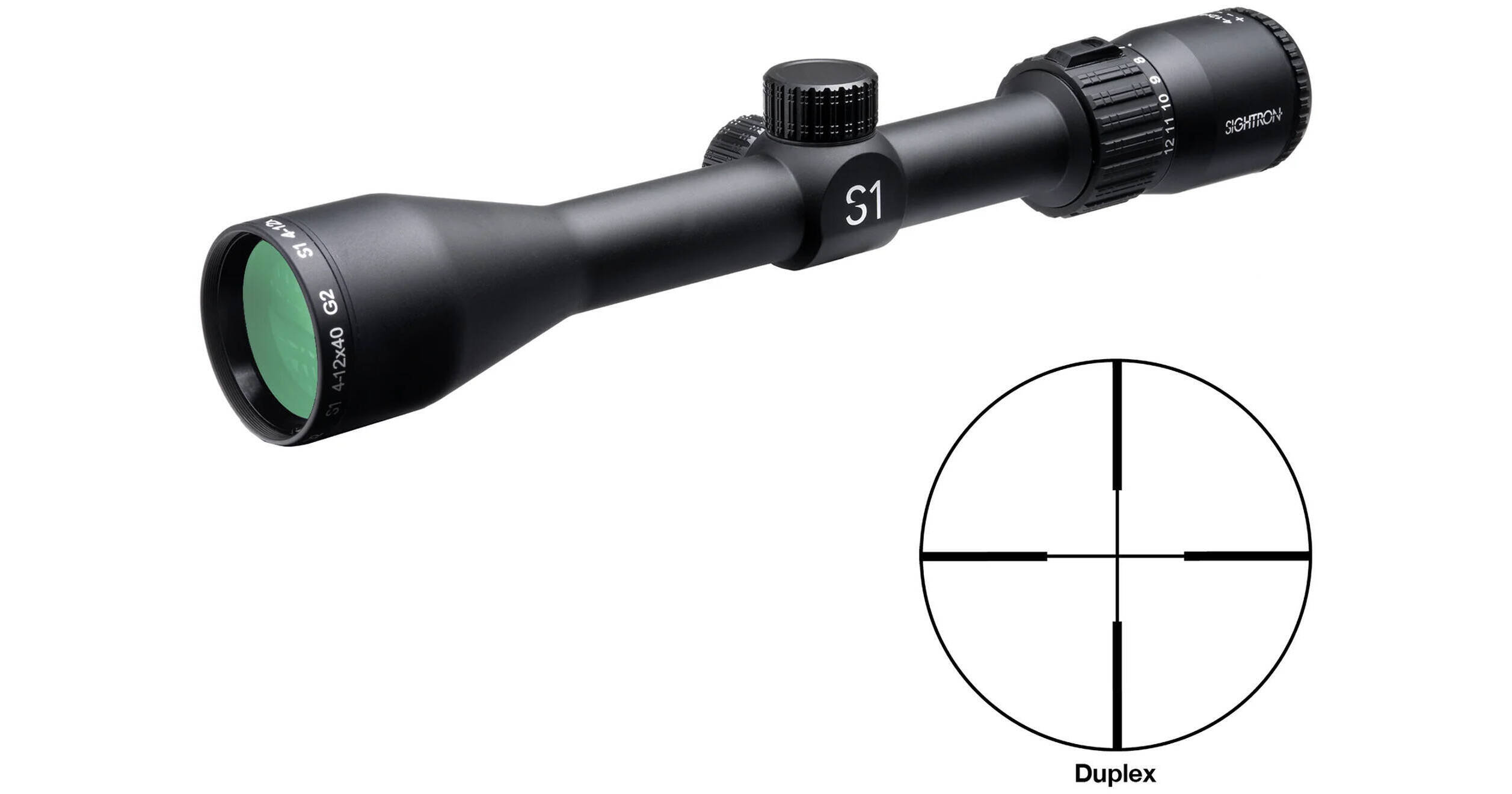 Sightron 4-12x40 S1 G2 Riflescope (Duplex Reticle) 32005 B&H