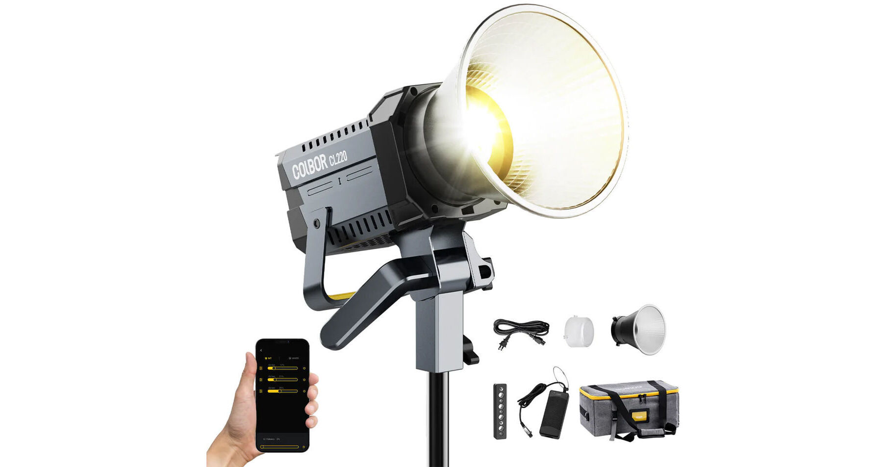 COLBOR 220W Bi-Color COB LED Video Light CL220 B&H Photo Video