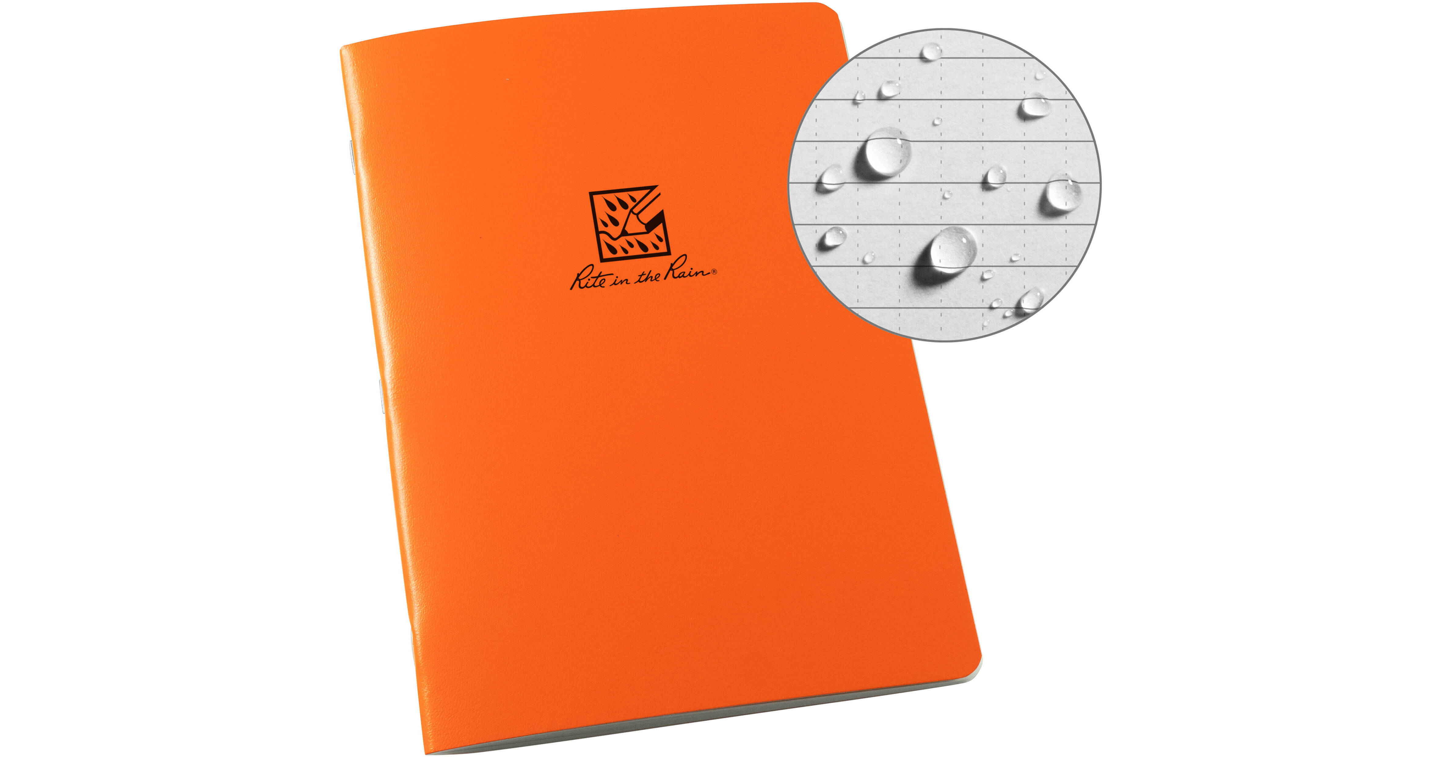 Rite in the Rain LG Stapled Notebook (Universal, Orange) OR71-LG