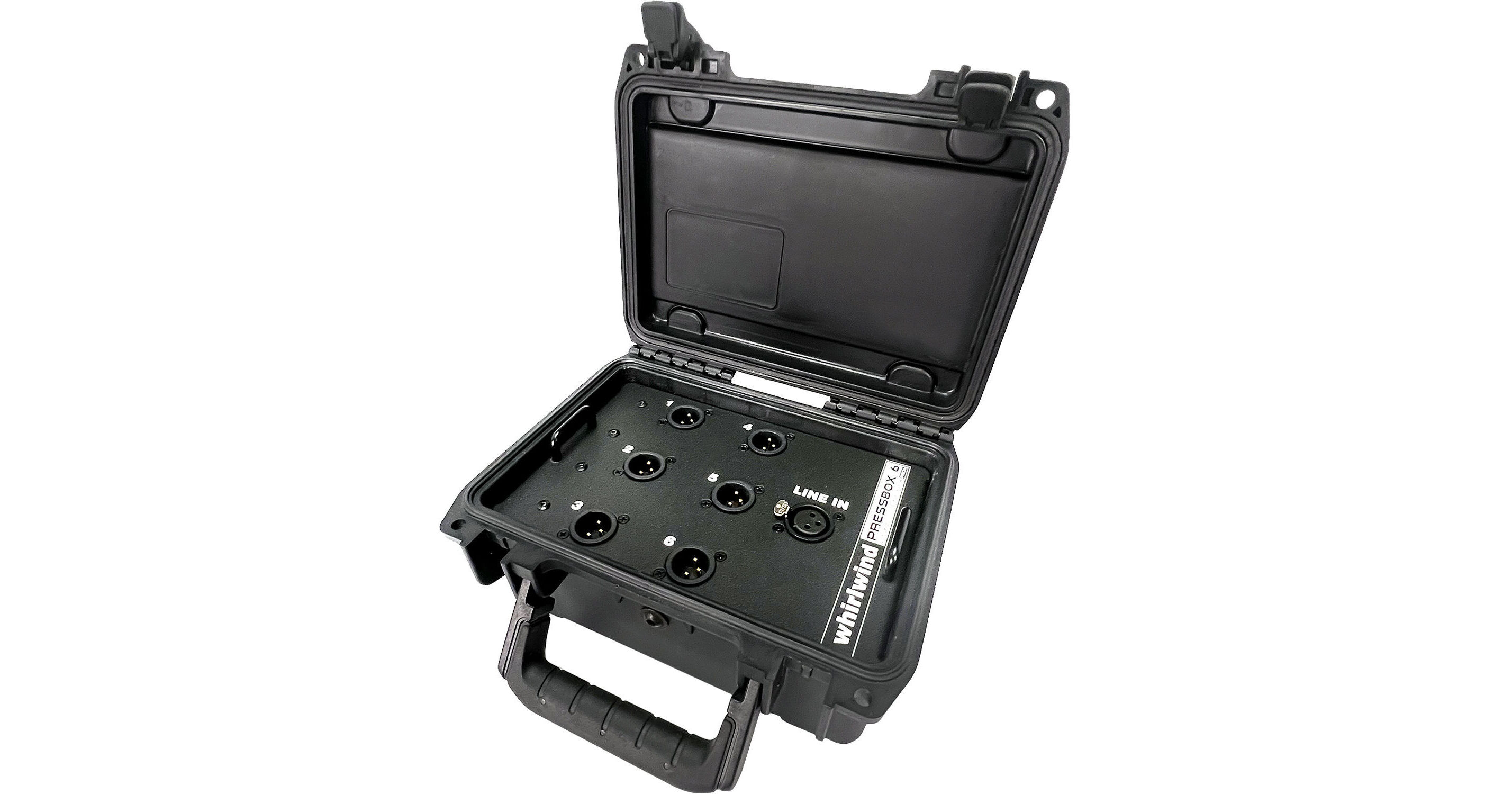 Whirlwind PB06-SKB 1-Line In/6-Mic Out Passive Press Box