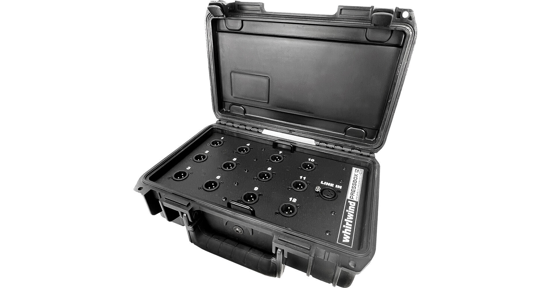 Whirlwind PB12-SKB 1-Line In/12-Mic Out Passive Press PB12-SKB