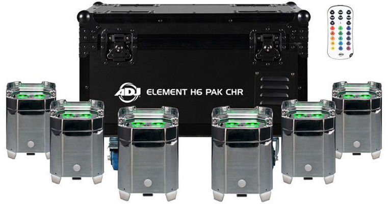 American DJ Element H6 Pak with Charging Case ELEMENT H6 PAK CHR