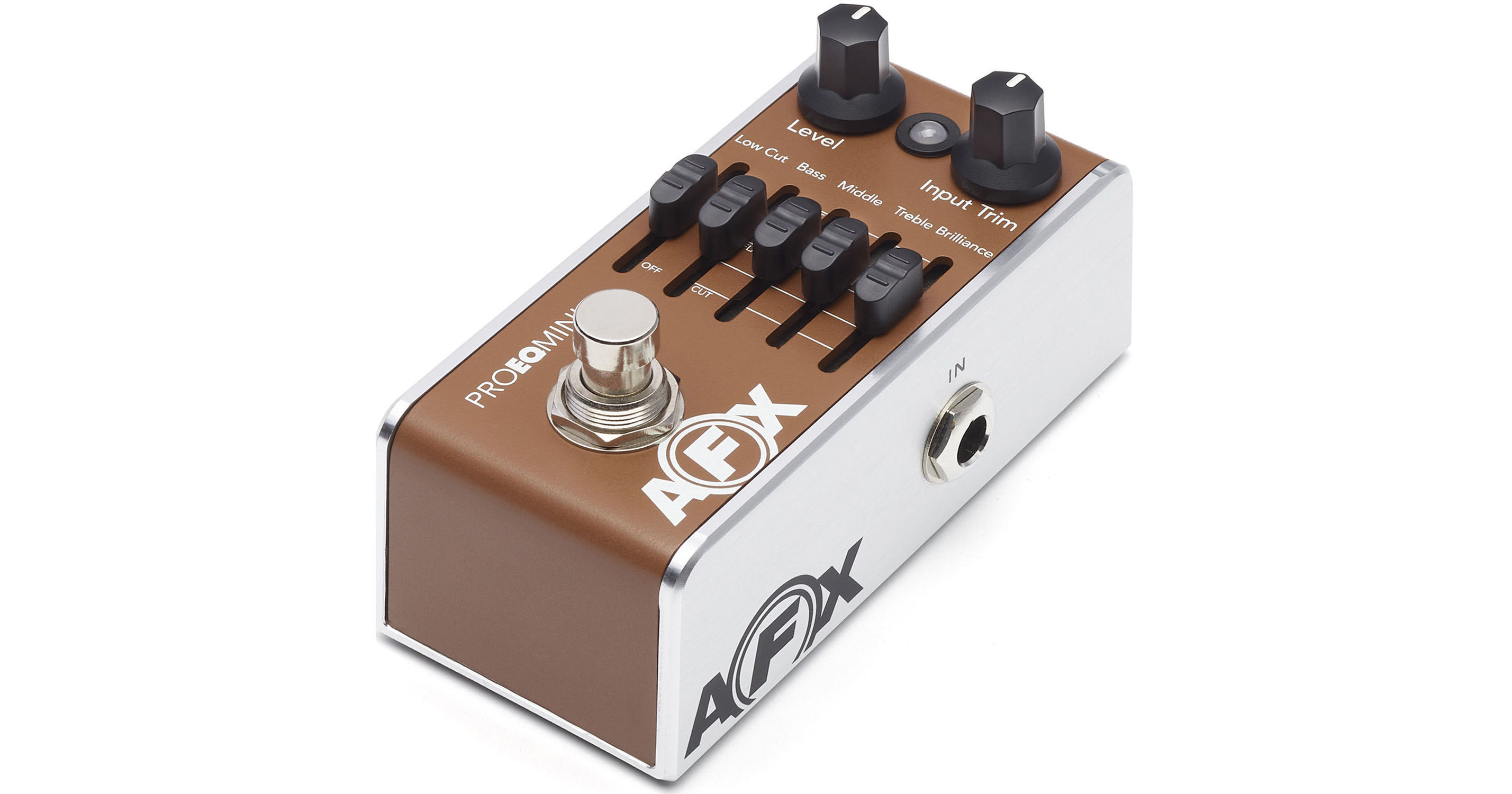 Fishman AFX Pro EQ Mini Acoustic Preamp and EQ Pedal PRO-AFX-EQ2