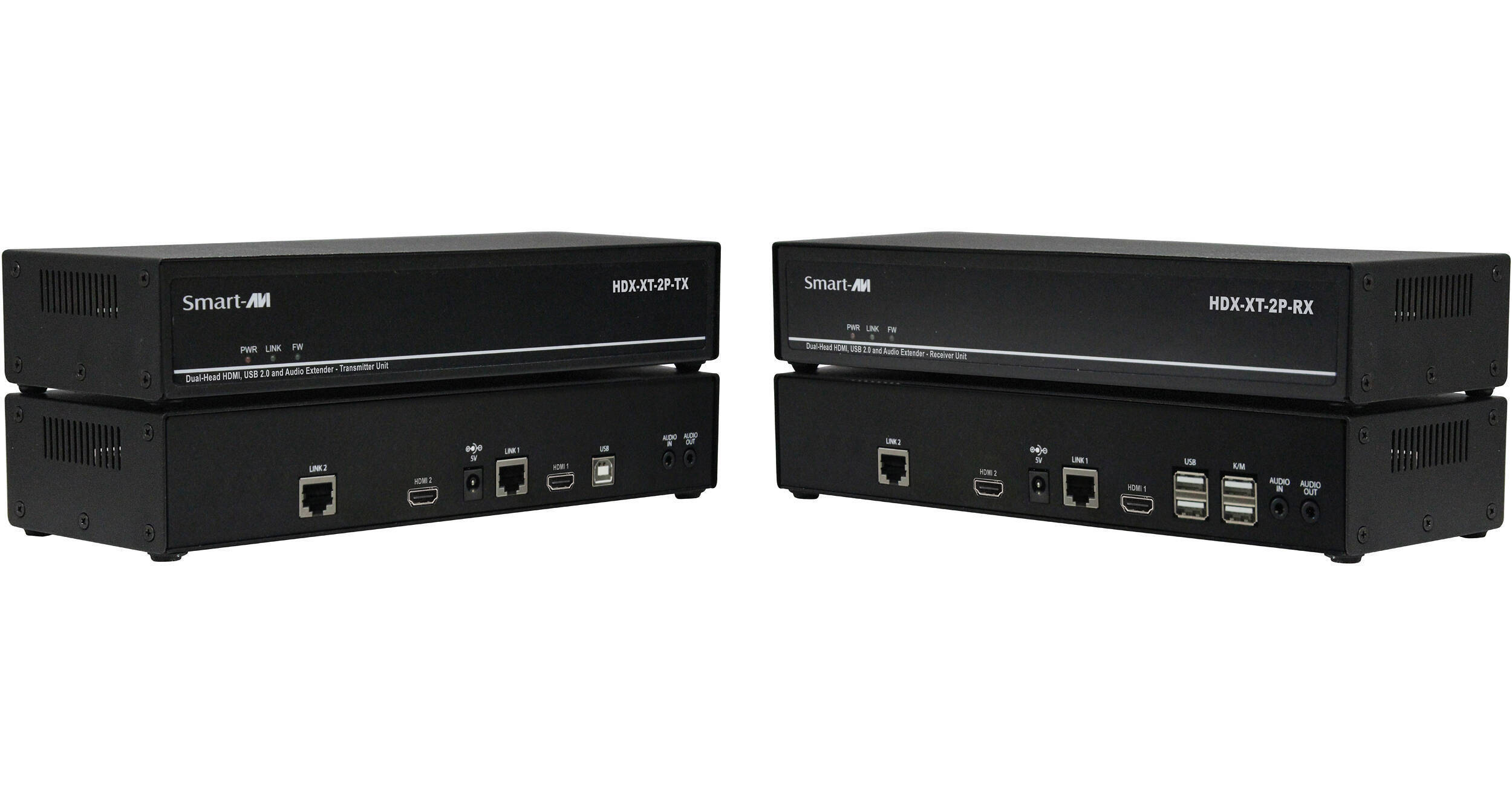 Smart-AVI Dual Monitor 4K HDMI/USB 2.0 KVM-HDX-XT-2P-S-DT-3PRONG