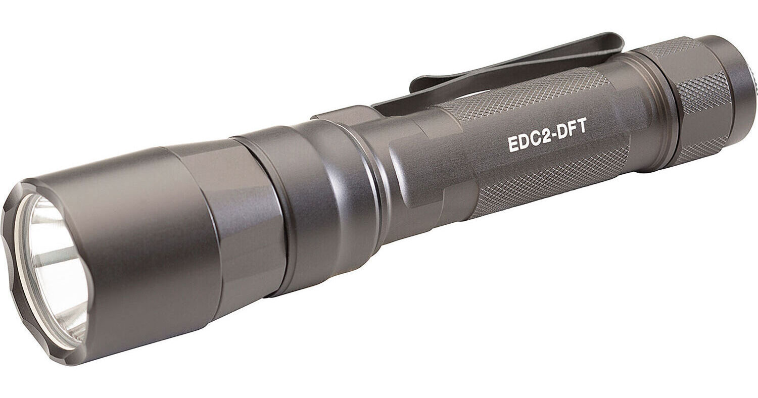 SureFire EDC2-DFT Dual-Fuel Rechargeable Flashlight EDC2-DFT-HA